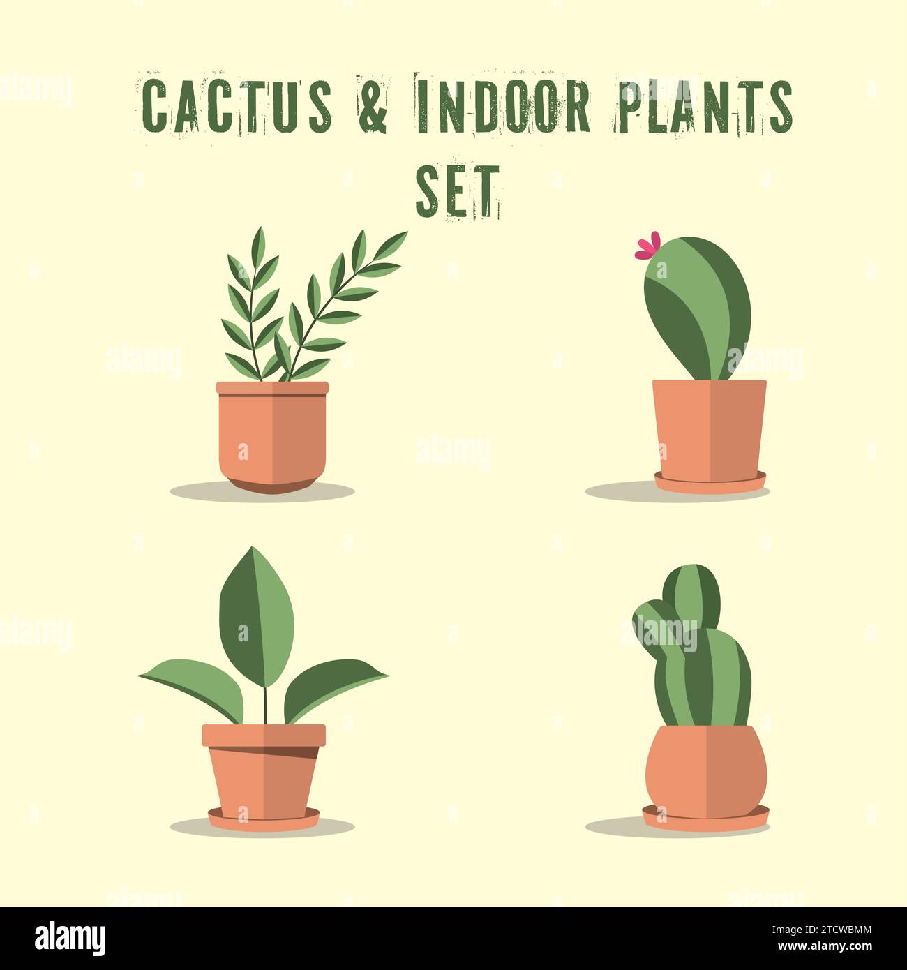 House plant icons indoor Stock Vector Images - Alamy