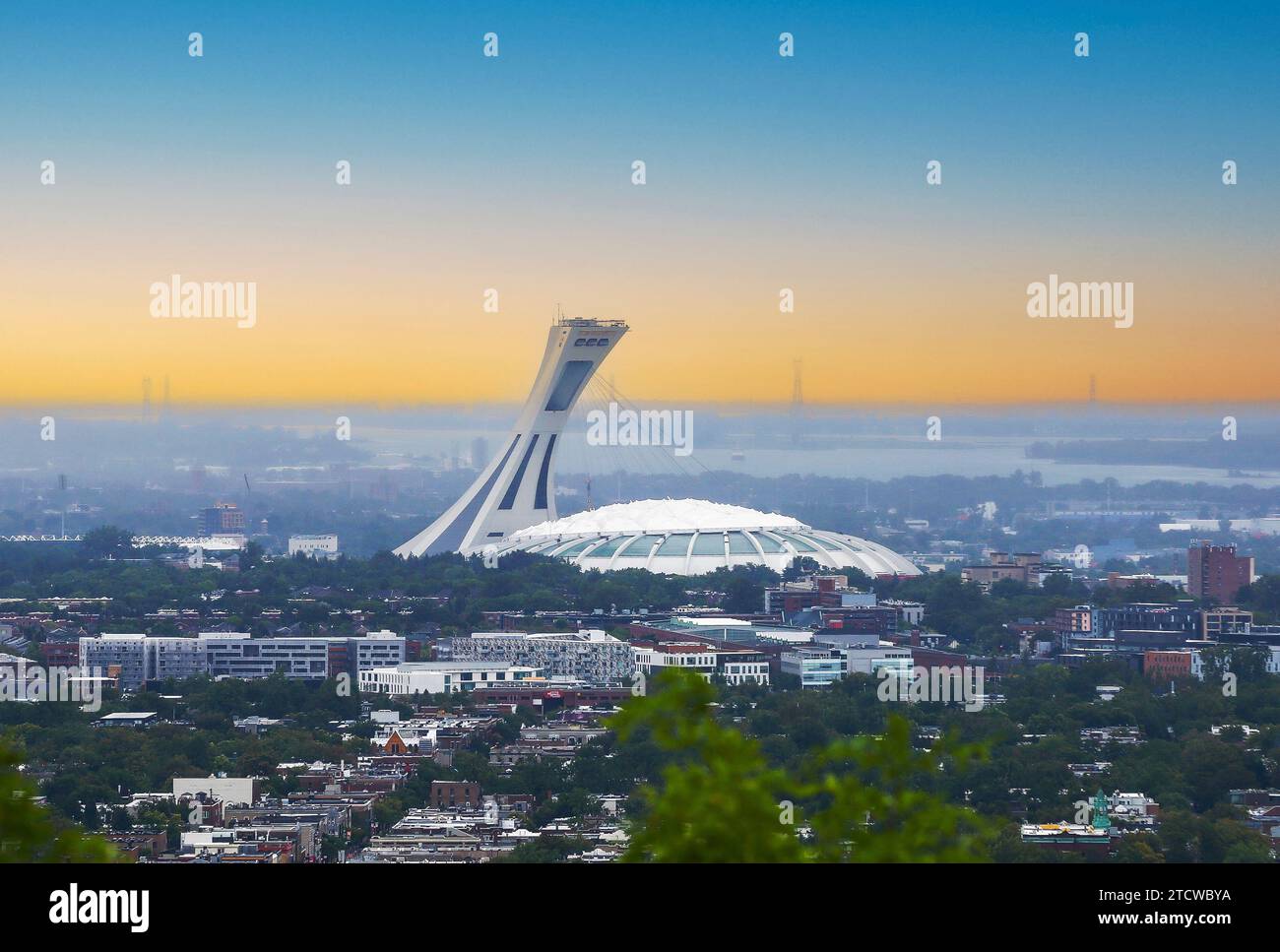 Montreal olympic stadium - stock photo Stock Photo - Alamy