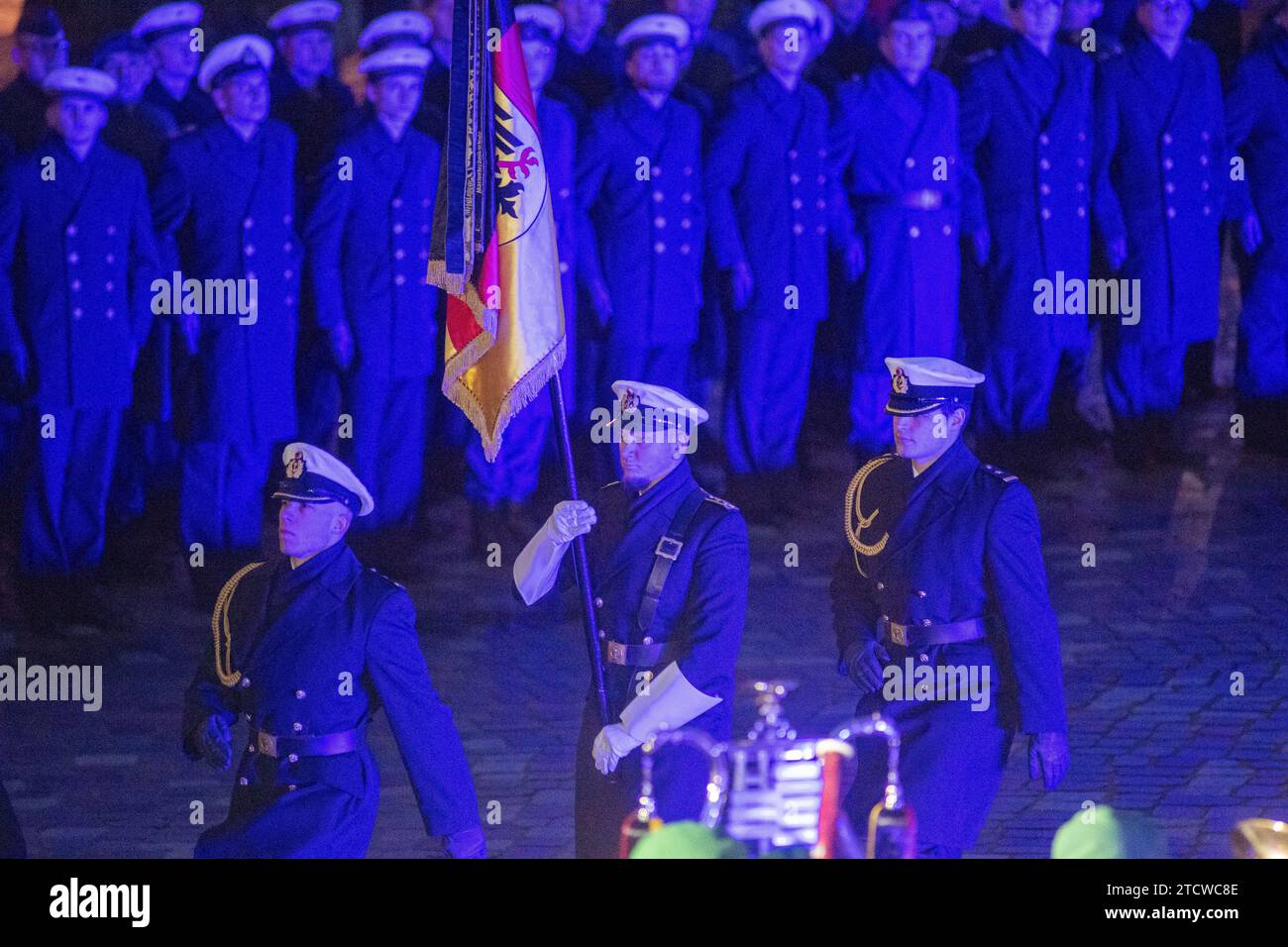 Stralsund, Germany. 14th Dec, 2023. Bundeswehr recruits during the ...
