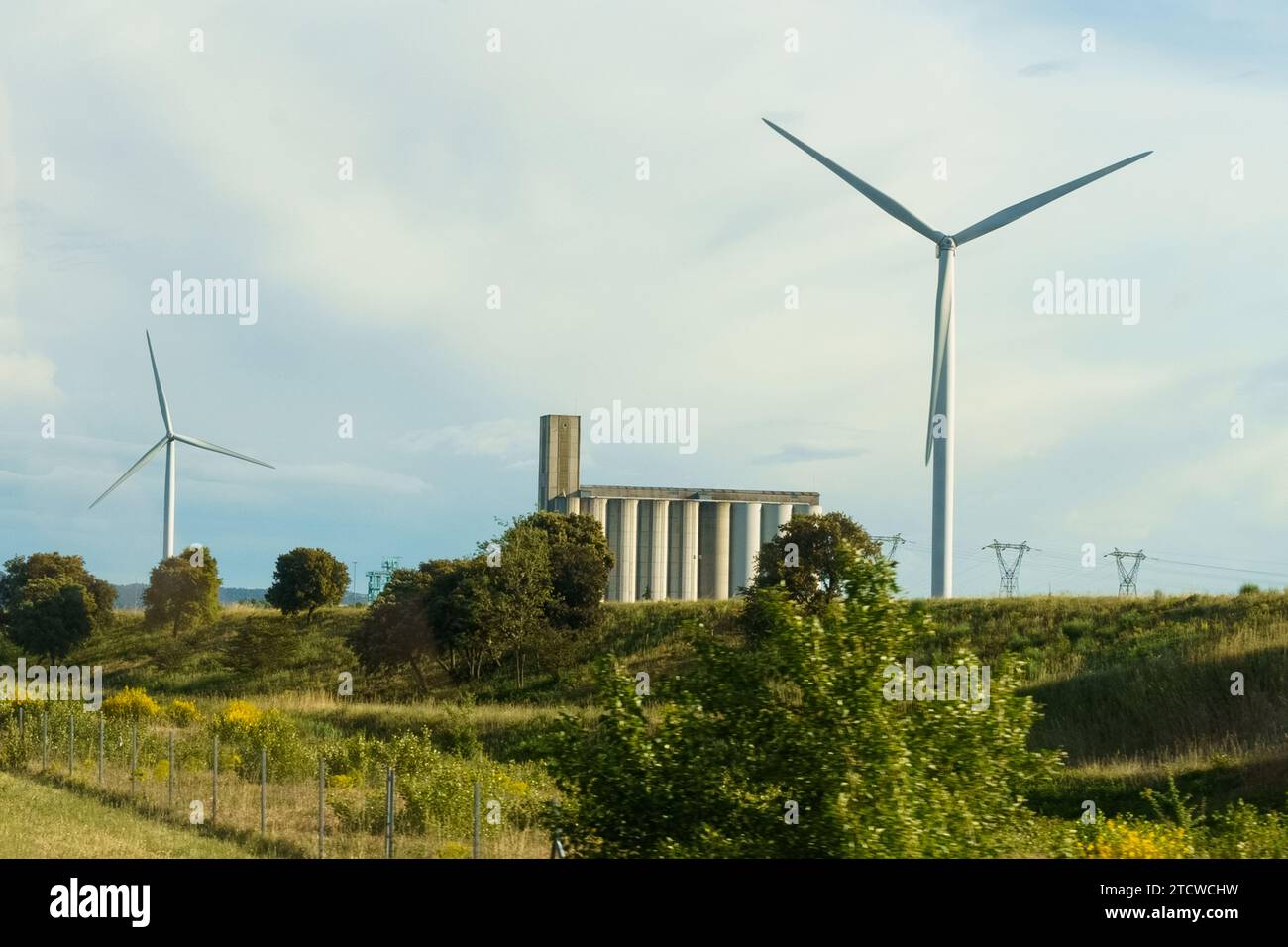 Power lines with building hi-res stock photography and images - Alamy