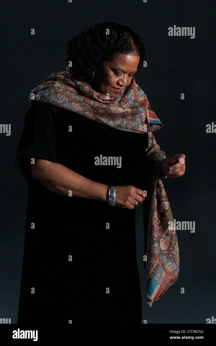 Jamaican poet Lorna Goodison attends a photocall during the Edinburgh ...