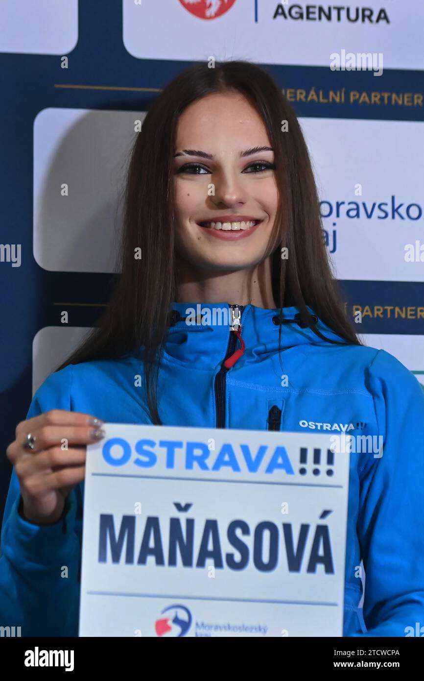 Ostrava, Czech Republic. 14th Dec, 2023. Czech athlete Karolina ...