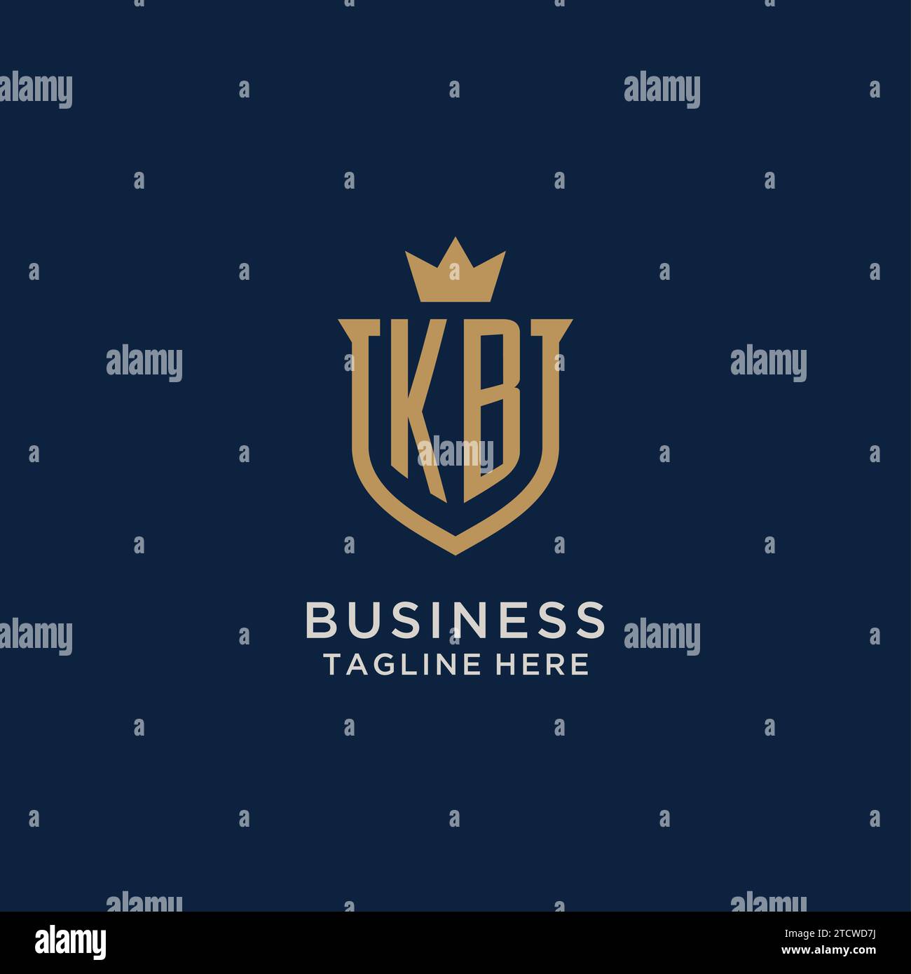 KB initial shield crown logo vector graphic Stock Vector Image & Art ...