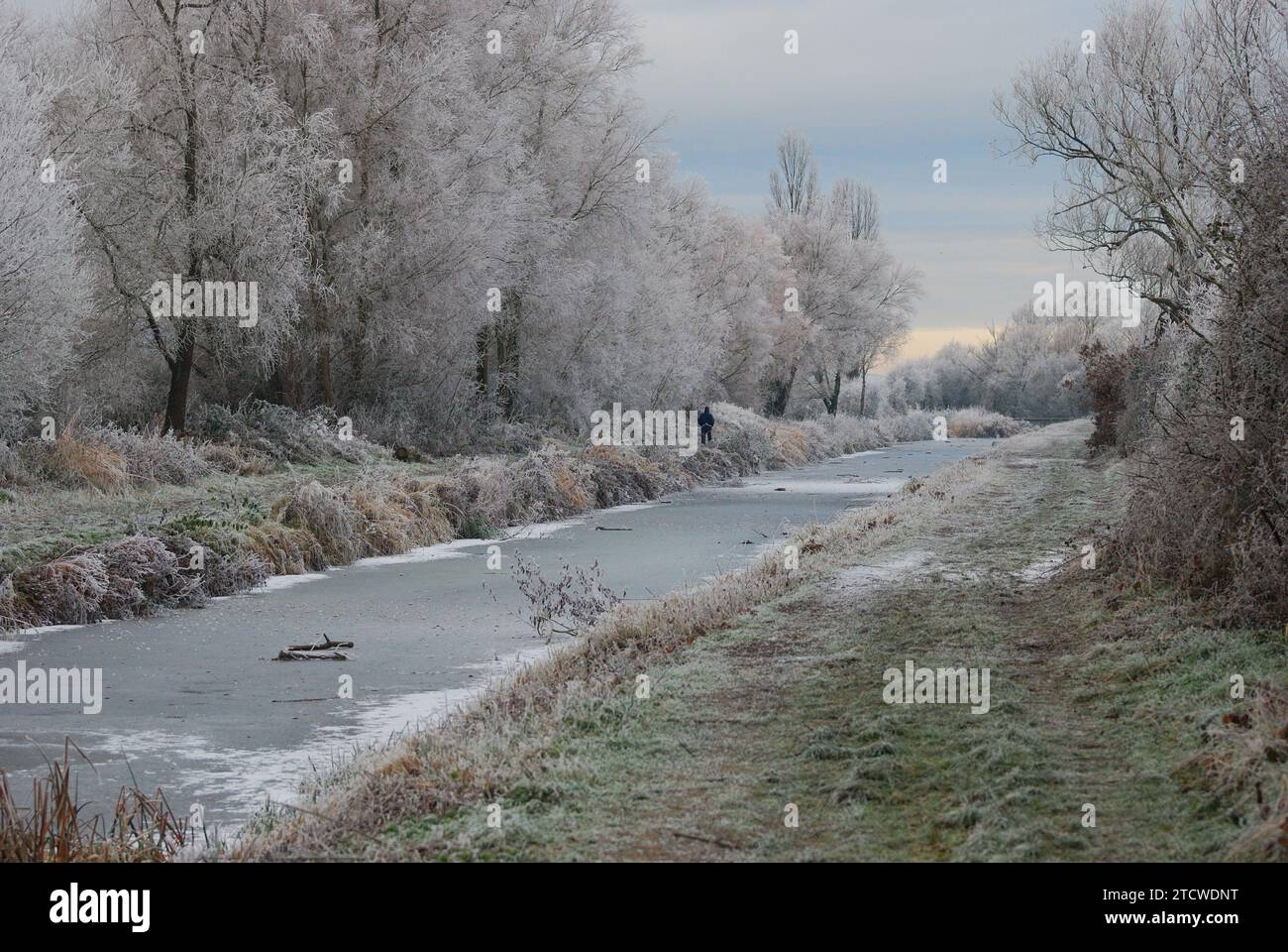 Public right of way at Coombe Hill Nature Reserve, United Kingdom Stock ...