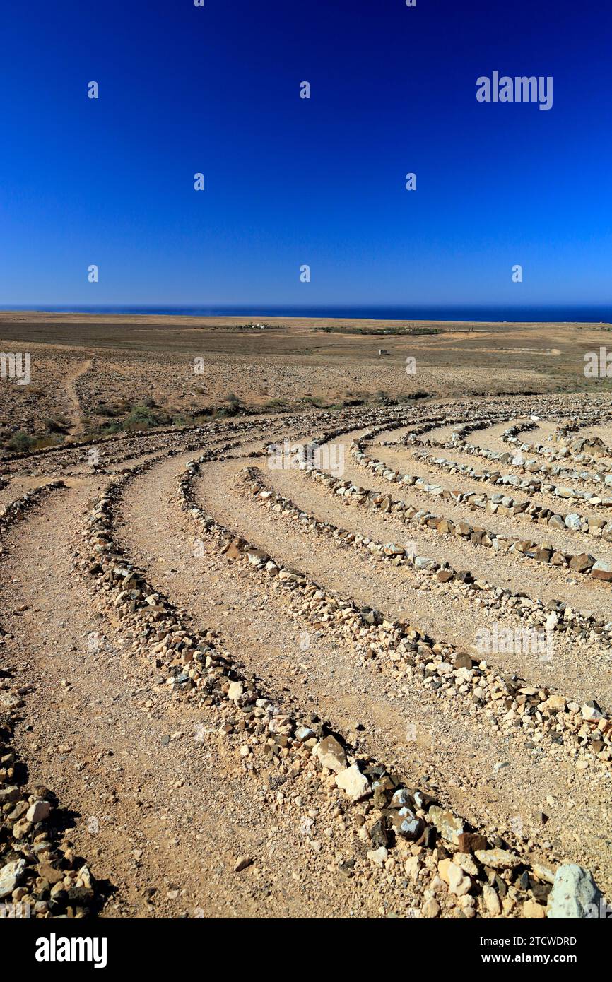 Wolf Patton's Labyrinth, near El Cotillo, Fuerteventura, Canary Islands ...