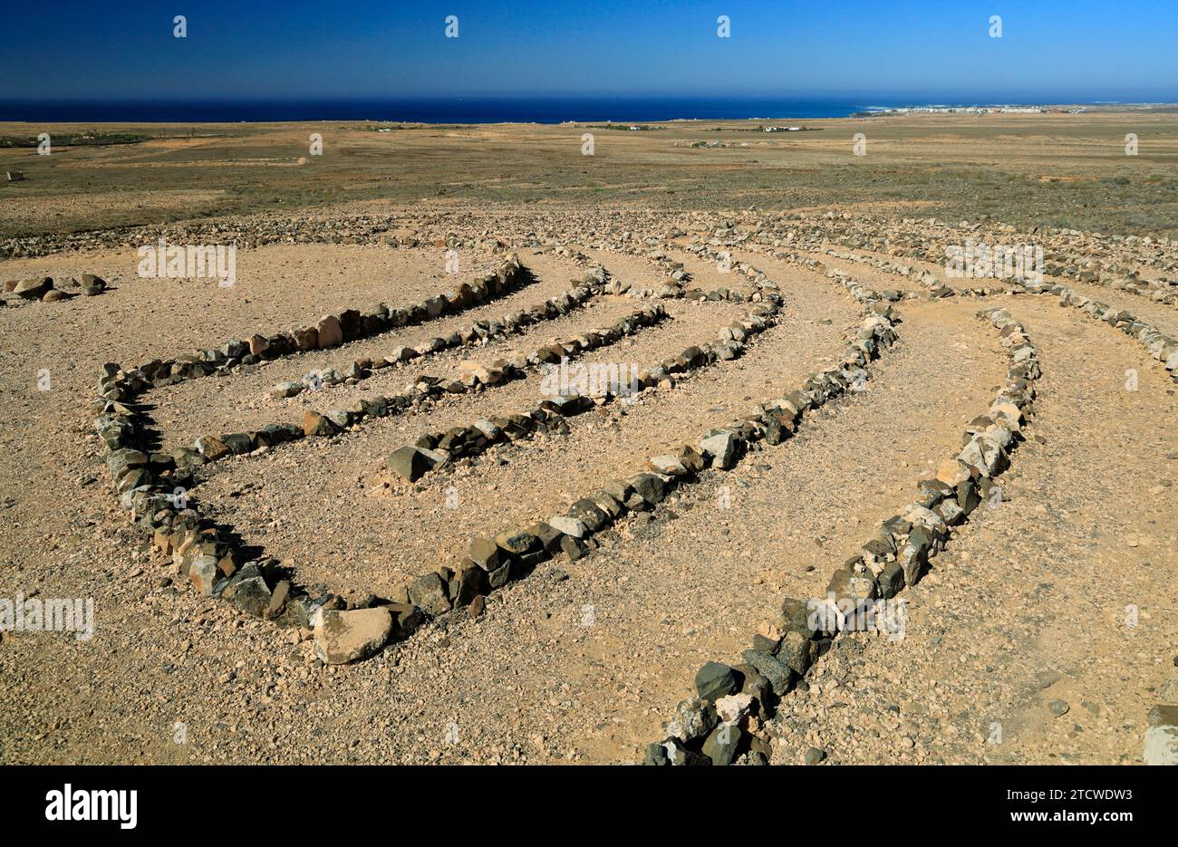 Wolf Patton's Labyrinth, near El Cotillo, Fuerteventura, Canary Islands ...