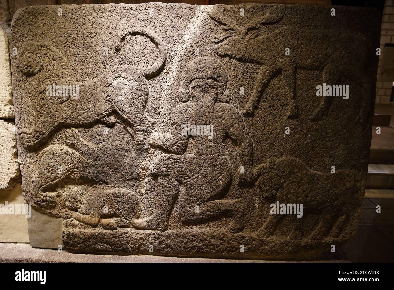 Old Carving in Museum of Anatolian Civilizations, Ankara City, Turkiye ...