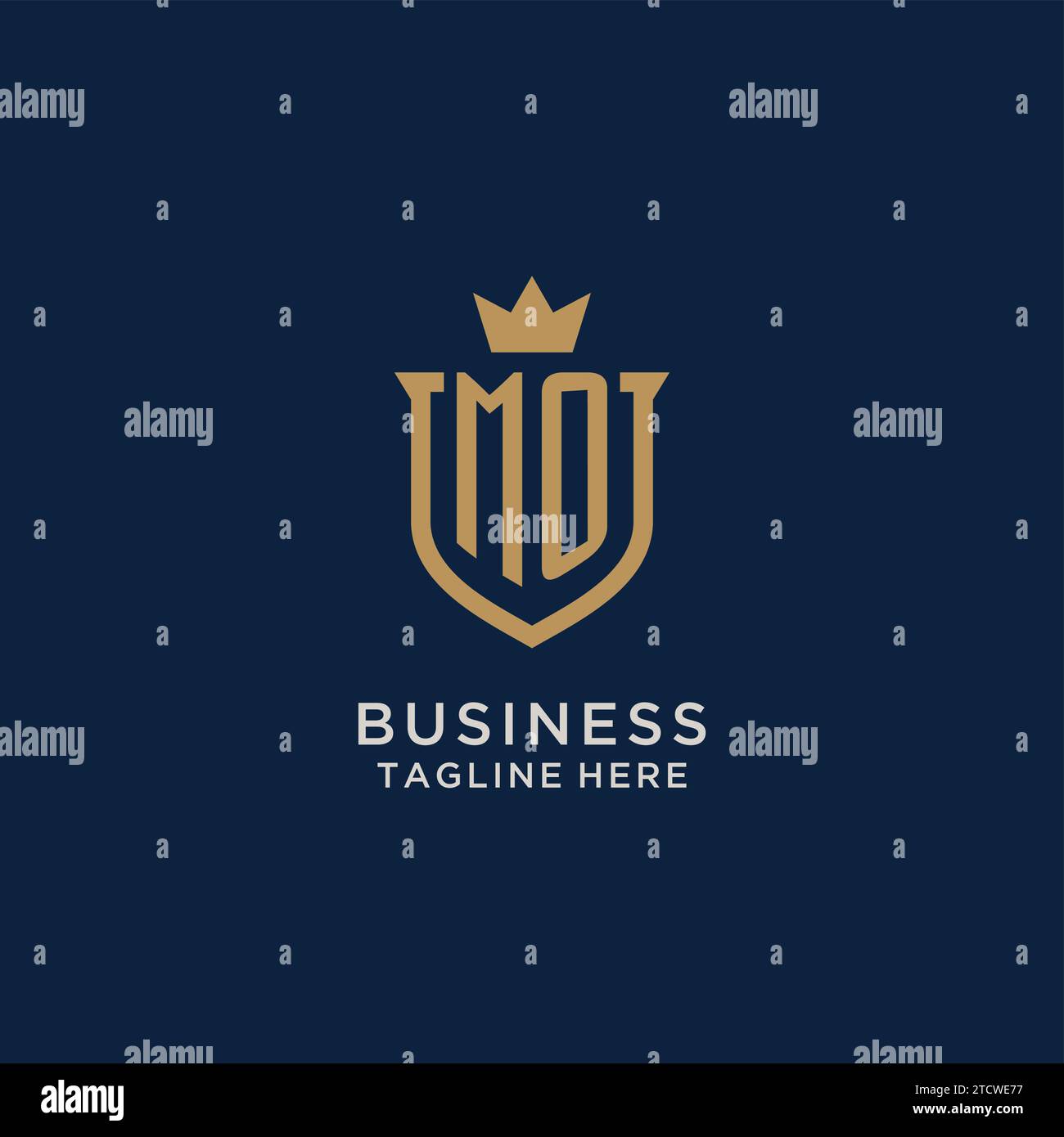 MO initial shield crown logo vector graphic Stock Vector Image & Art ...