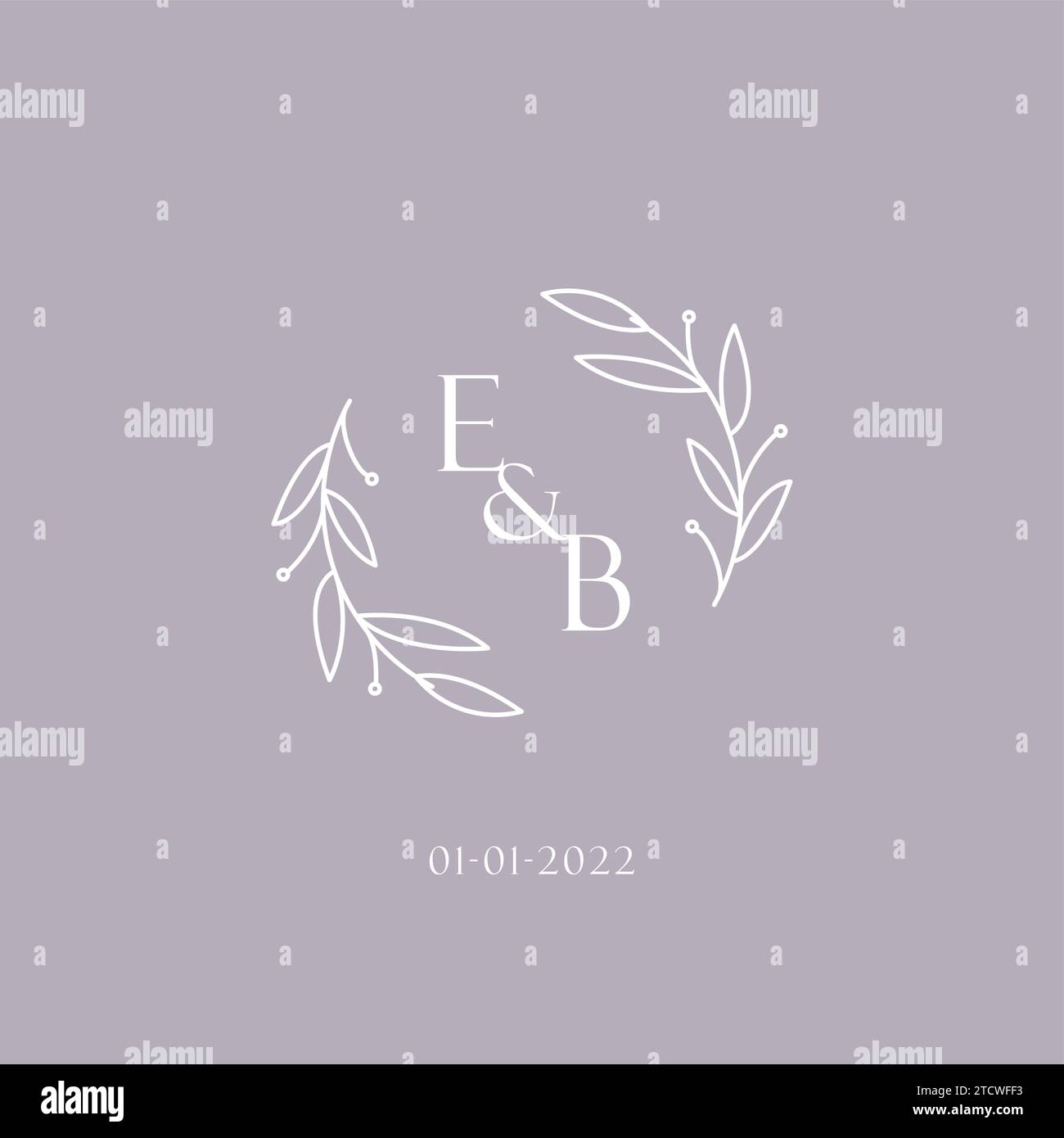 Eb initials vector vectors hi-res stock photography and images - Alamy