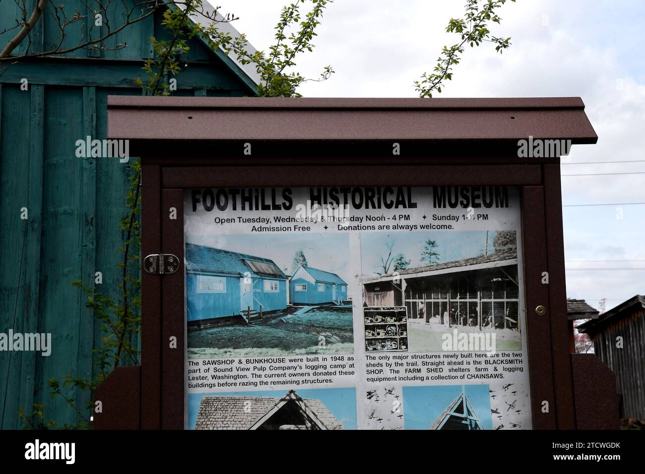 Buckley/Washington/USA 21.April 2019/Foothills Museum and Foothill ...