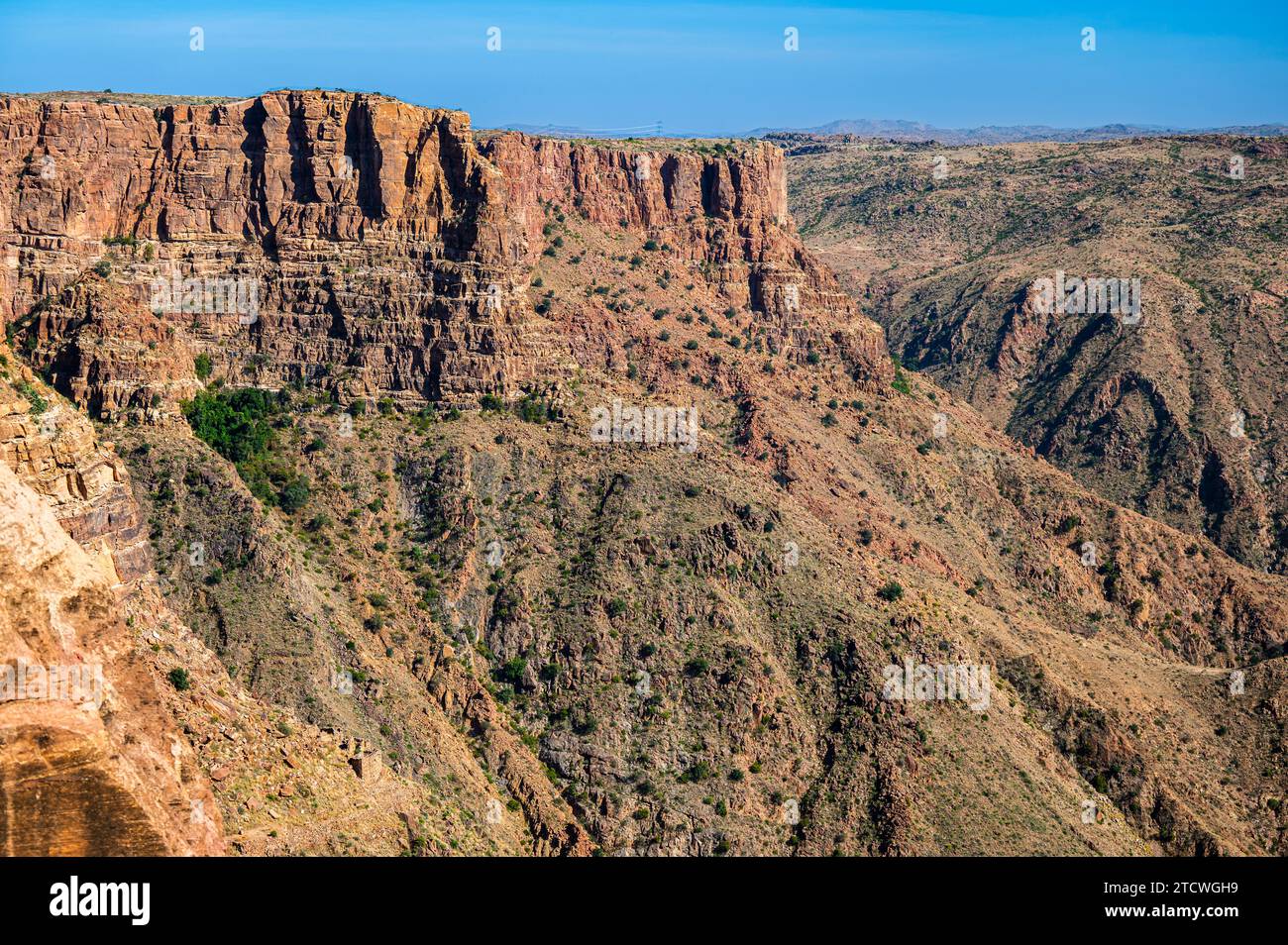The Asir Mountains from the Habala (Al-Habalah) viewpoint, one of the ...