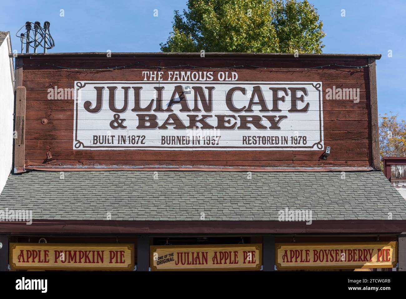 View along Main Street in Julian, California, USA Stock Photo - Alamy