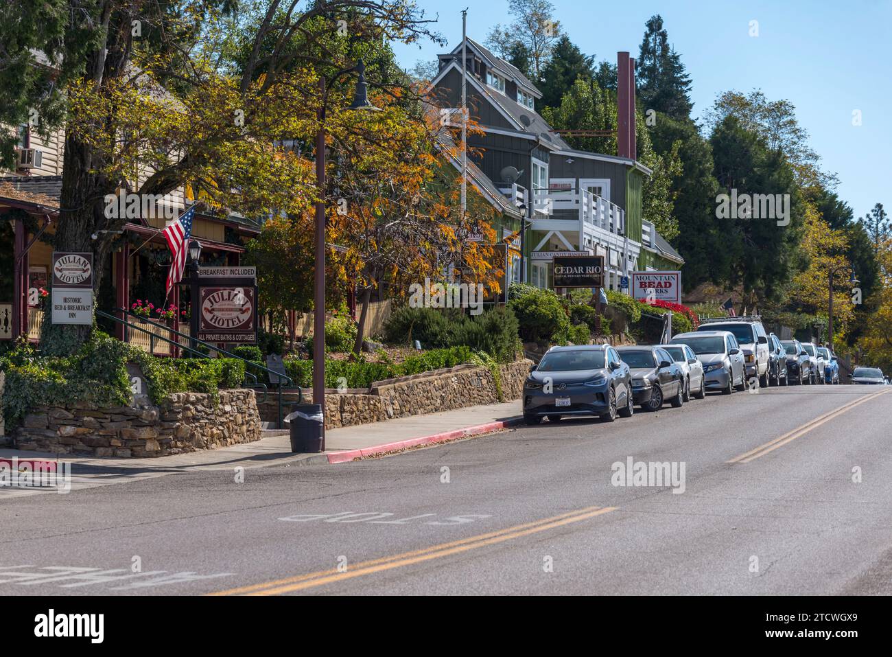 View along Main Street in Julian, California, USA Stock Photo - Alamy