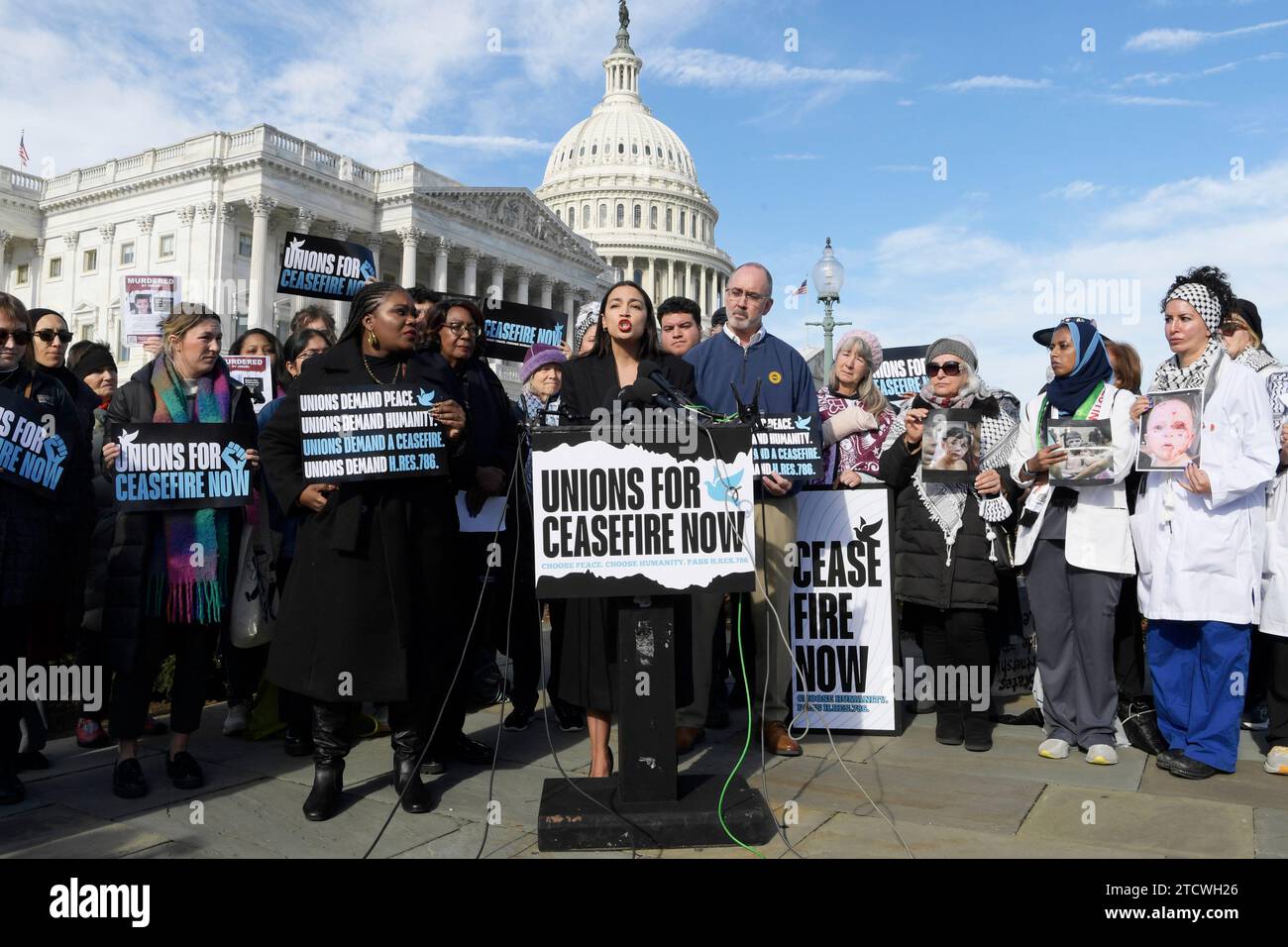 Washington, USA. 14th Dec, 2023. Congresswoman Alexandria Ocasio-Cortez ...