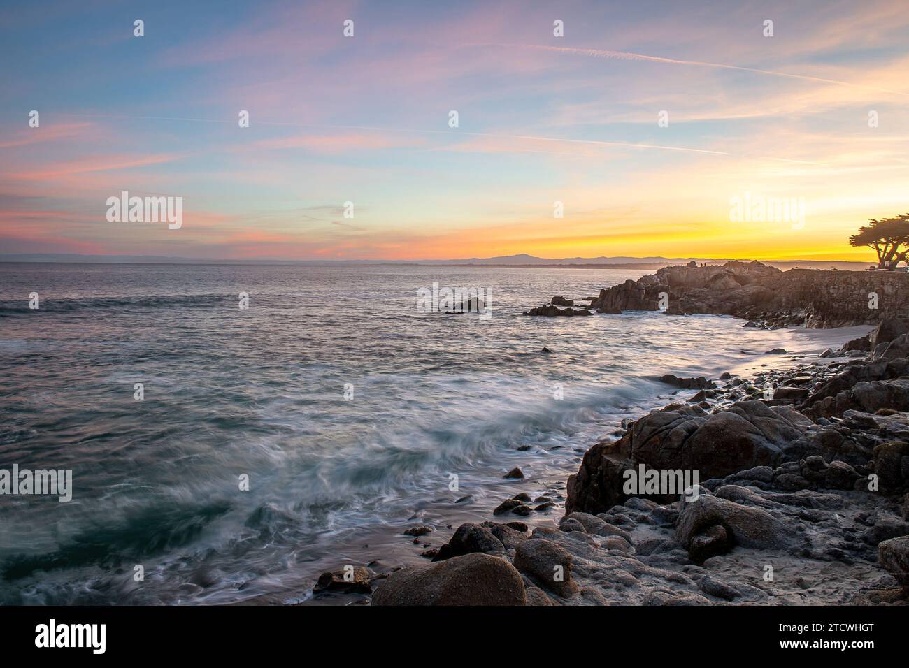 Lovers Point Sunrise Stock Photo - Alamy