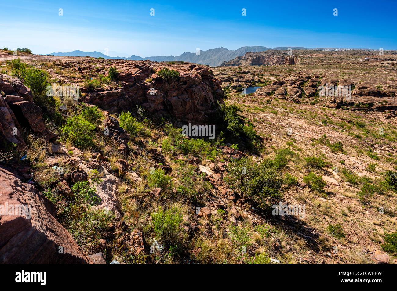 The Asir Mountains from the Habala (Al-Habalah) viewpoint, one of the ...