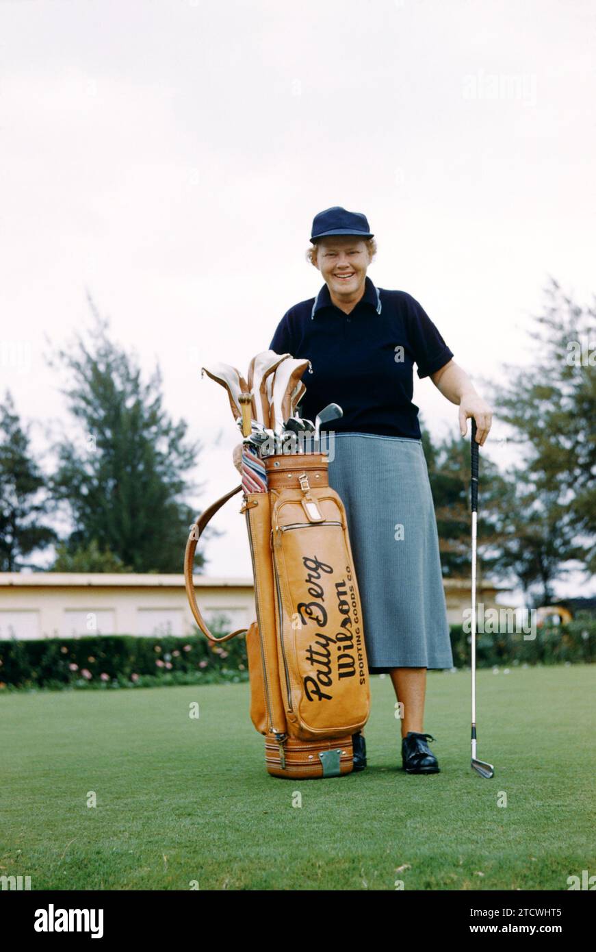 FL - FEBRUARY, 1956: Patty Berg (1918-2006) of the United States and a ...