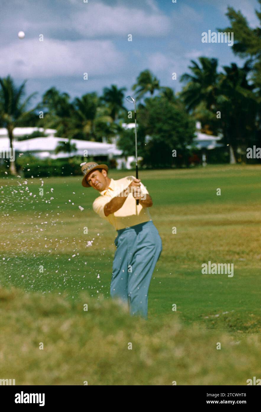 FL - FEBRUARY 2: Sam Snead (1912-2002) of the United States hits his ...
