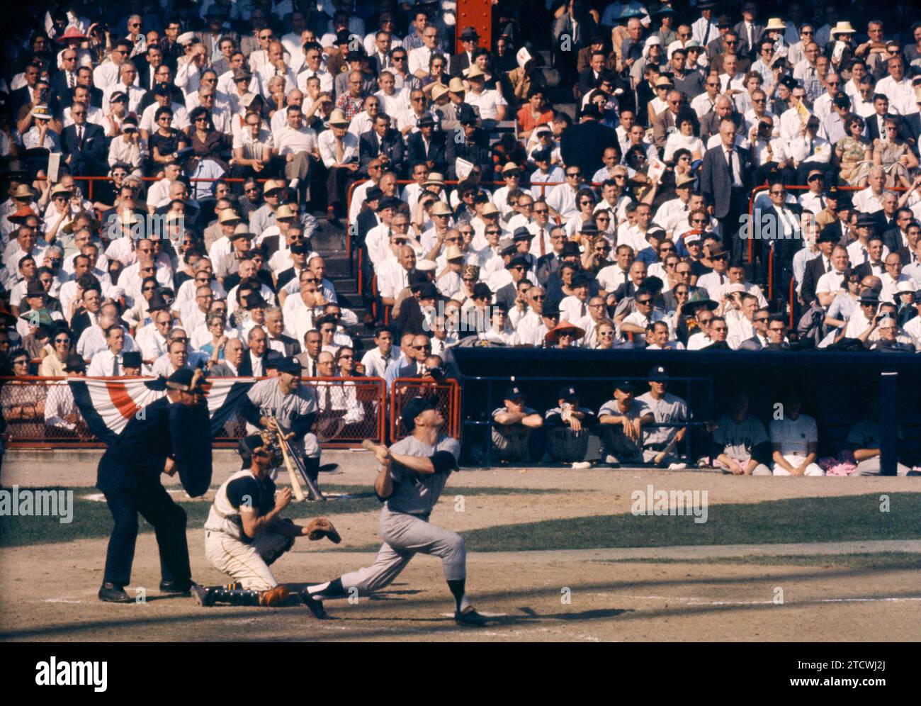 PITTSBURGH, PA - OCTOBER, 1960: Mickey Mantle #7 of the New York ...