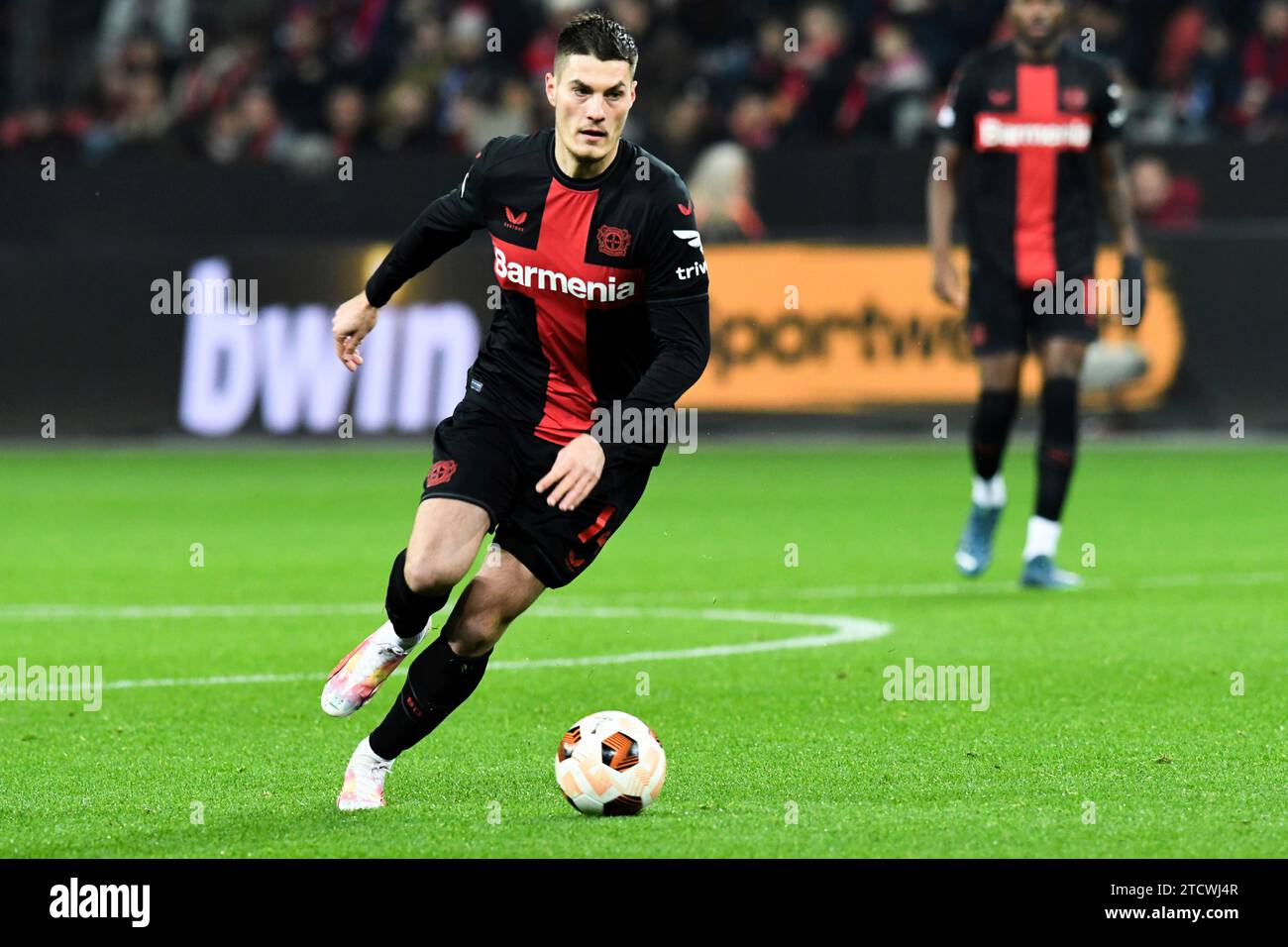 Leverkusen, Deutschland. 14th Dec, 2023. Patrik Schick ( Bayer 04 Leverkusen ). GER, Bayer 04 ...