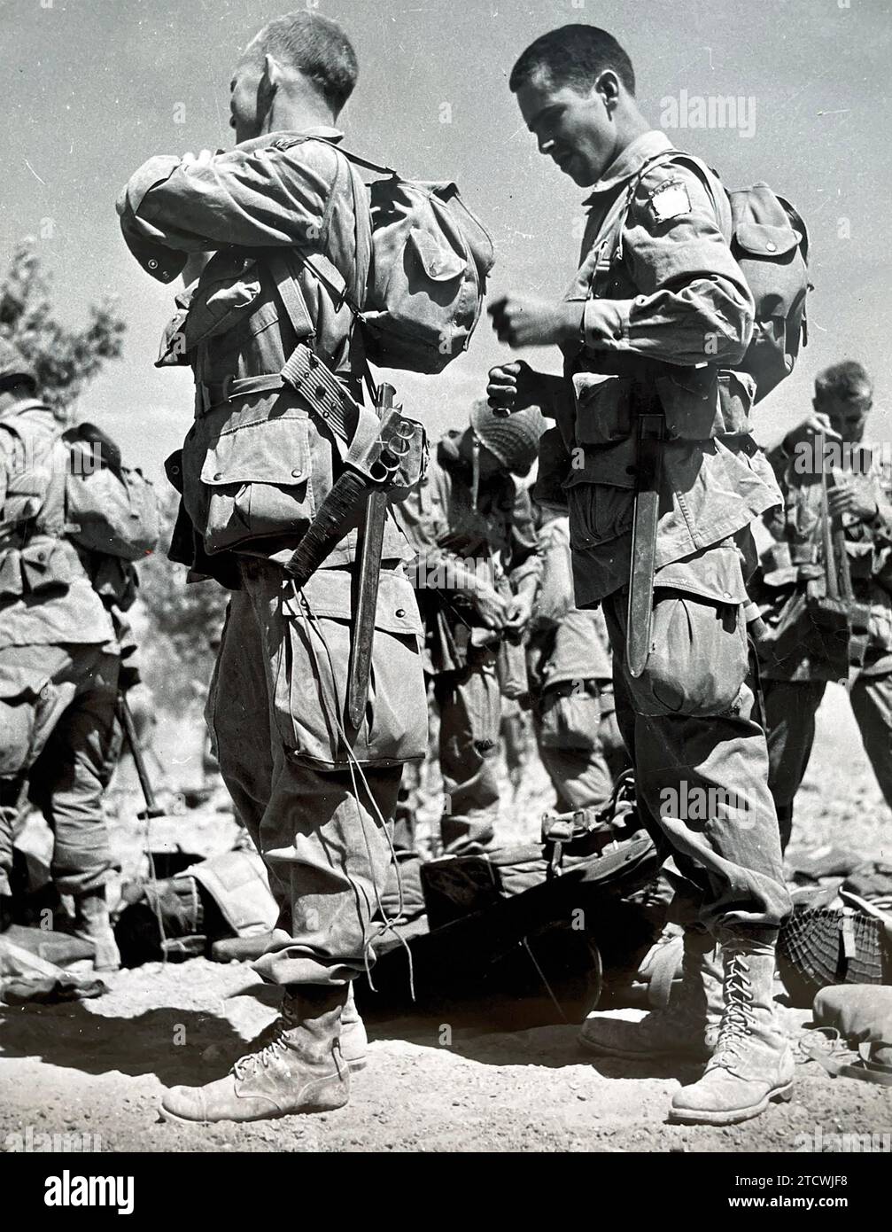 OPERATION HUSKY - INVASION OF SICILY 1943 Men of the American 82nd ...