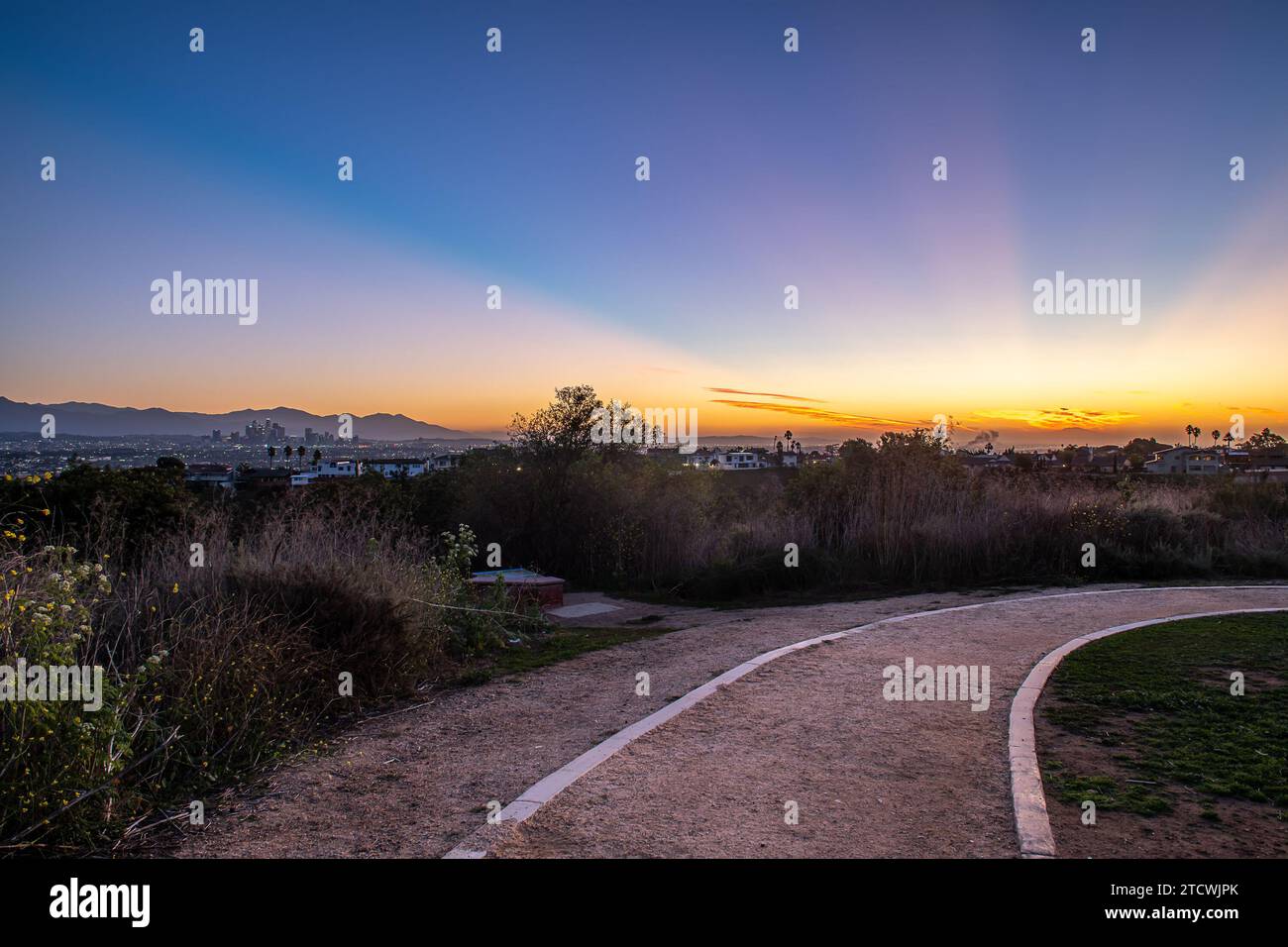 Sunrise over Los Angeles Stock Photo - Alamy