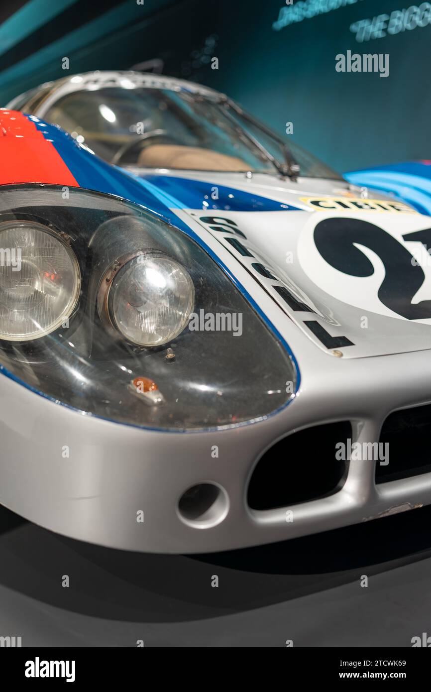 Permanent exhibition of racing cars. Stuttgart, Germany, August 13 ...