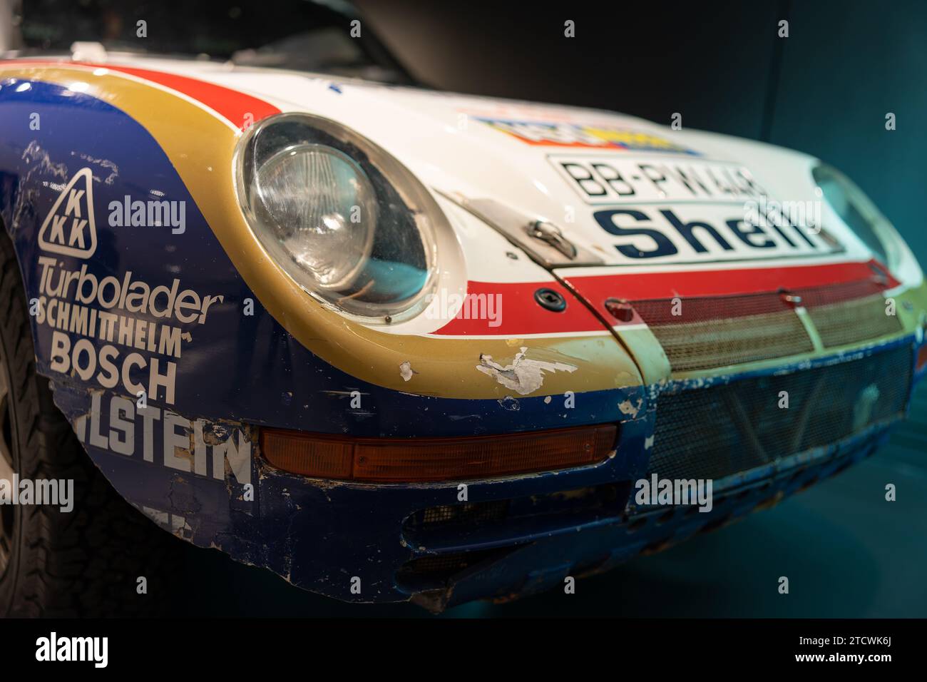 Stuttgart, Germany, August 13, 2023: Sports rally car Porsche 959 Paris ...