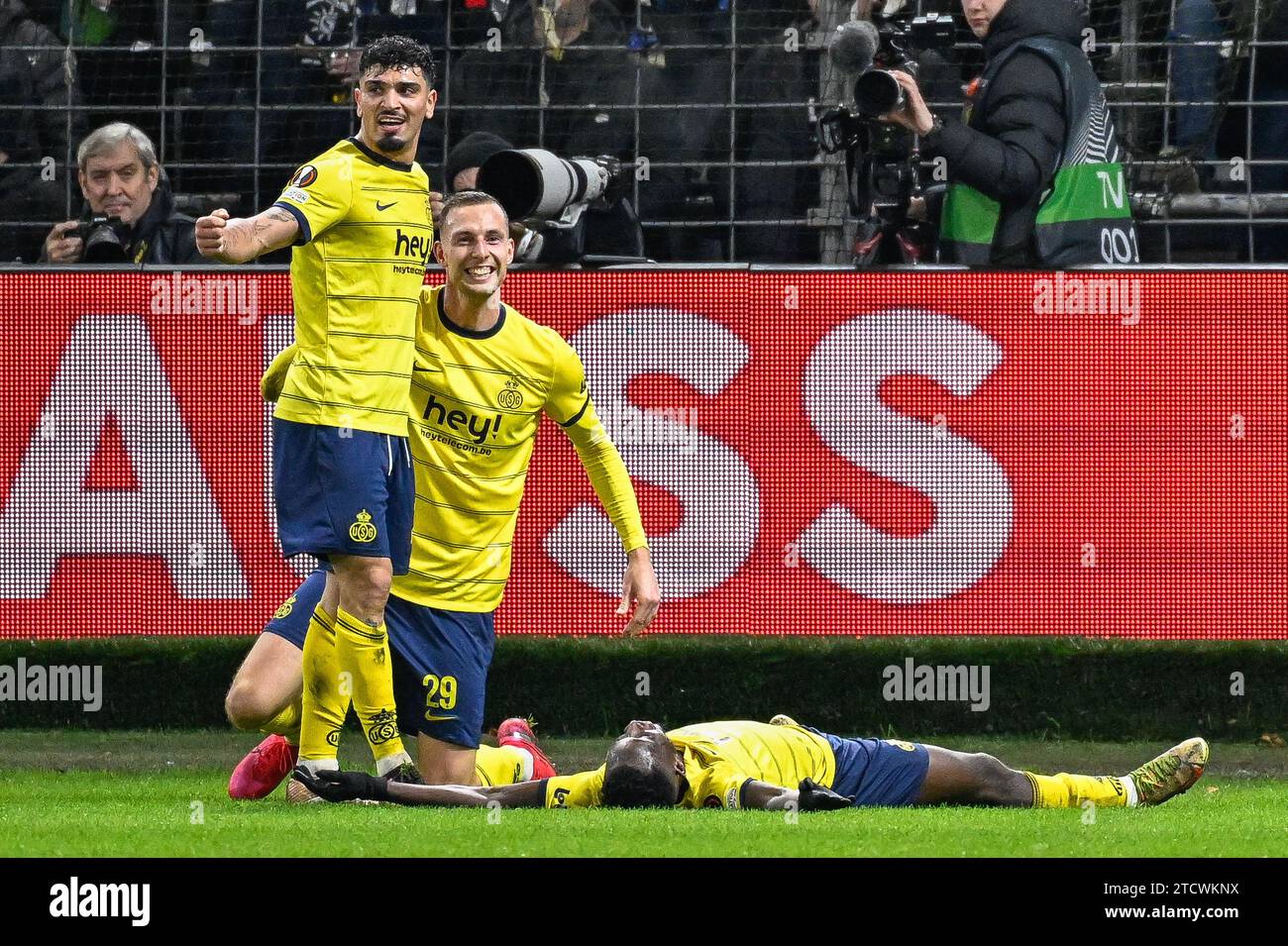Brussels, Belgium. 14th Dec, 2023. Union's Cameron Puertas Castro ...