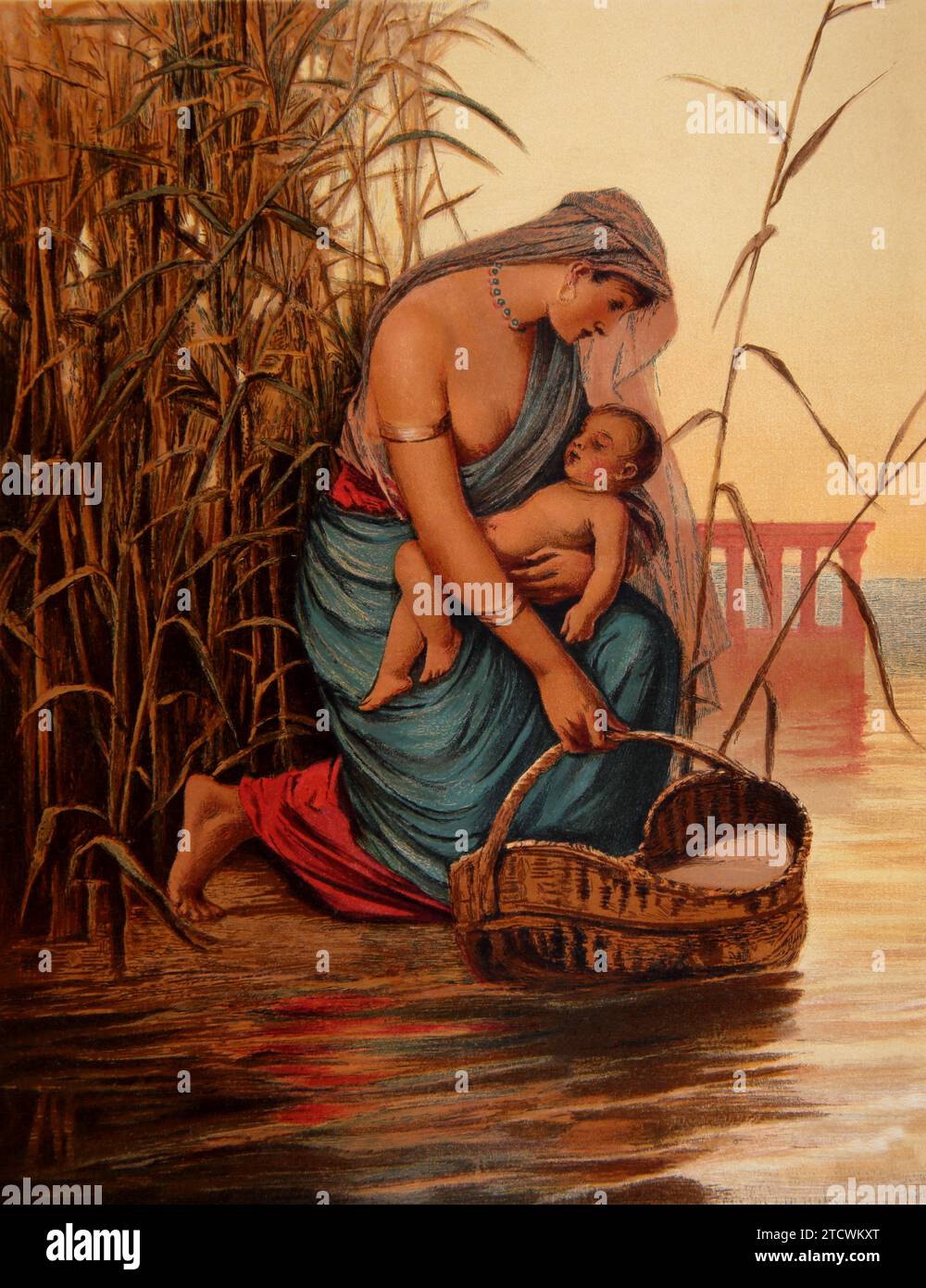 The river nile egypt artwork hi-res stock photography and images - Alamy