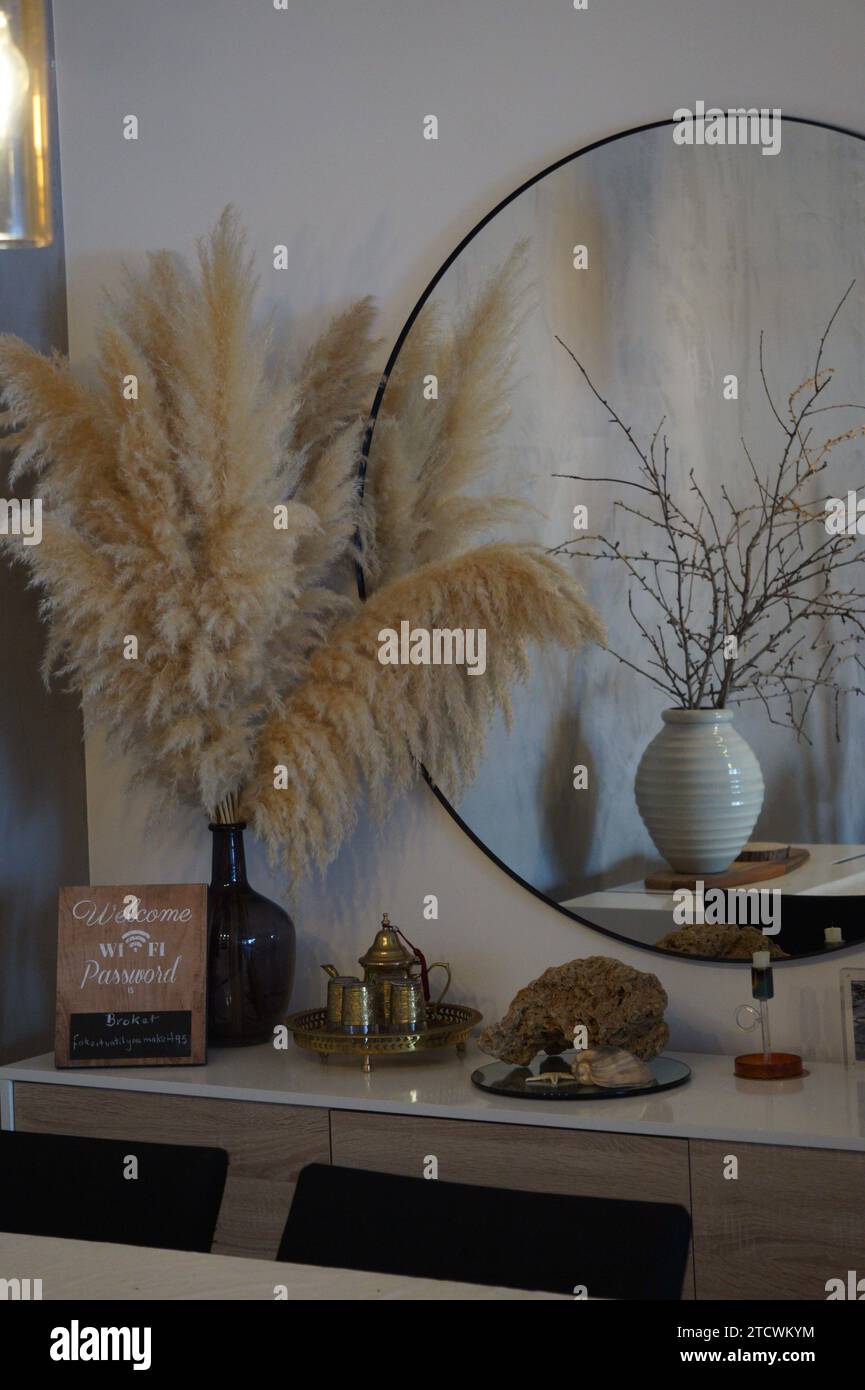 Interior design details reflected Stock Photo - Alamy