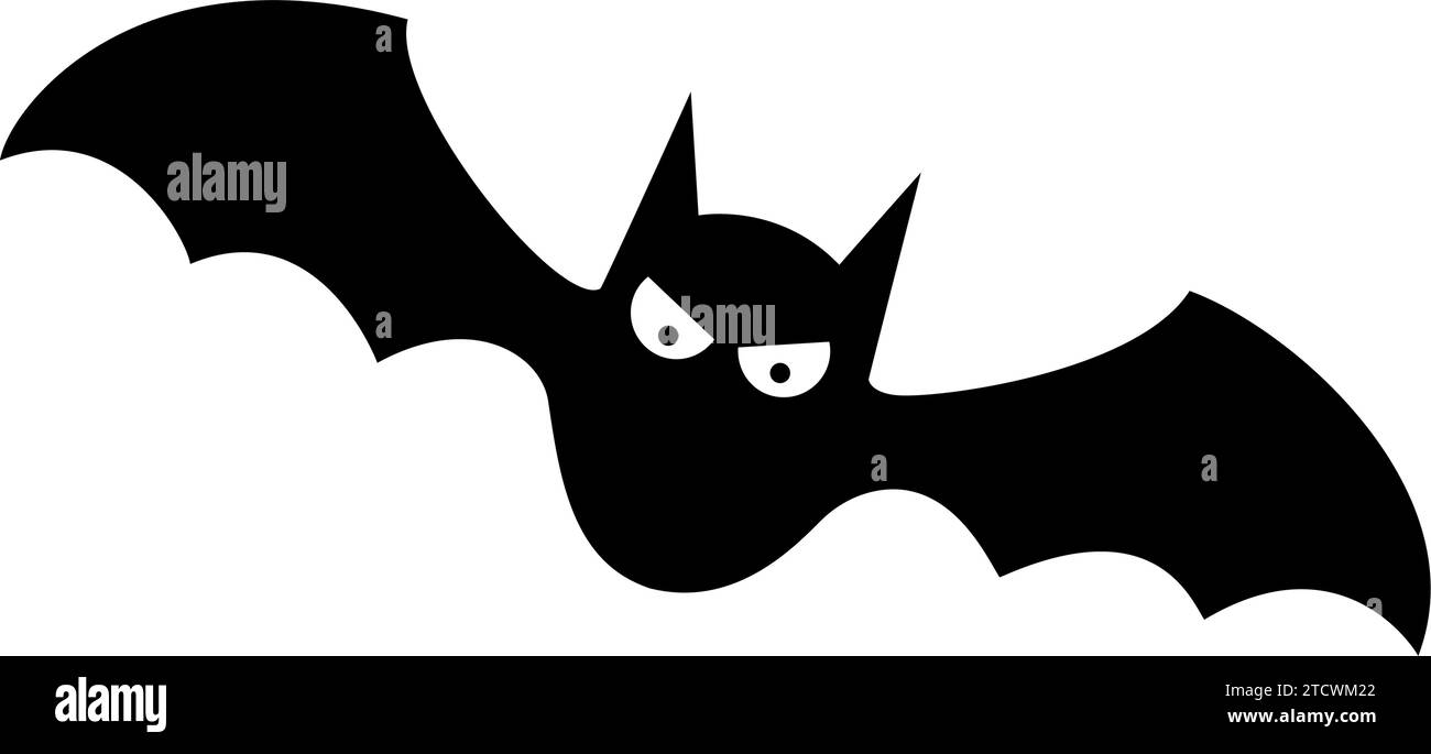 Silhouette of a bat Vector Stock Vector Image & Art - Alamy