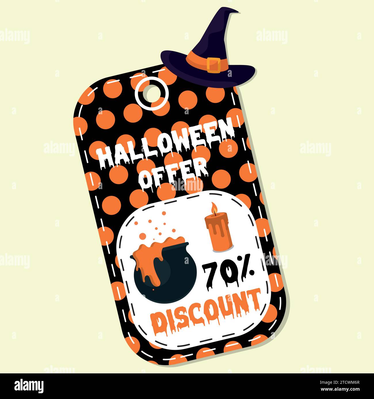Halloween discount sticker Vector Stock Vector Image & Art - Alamy