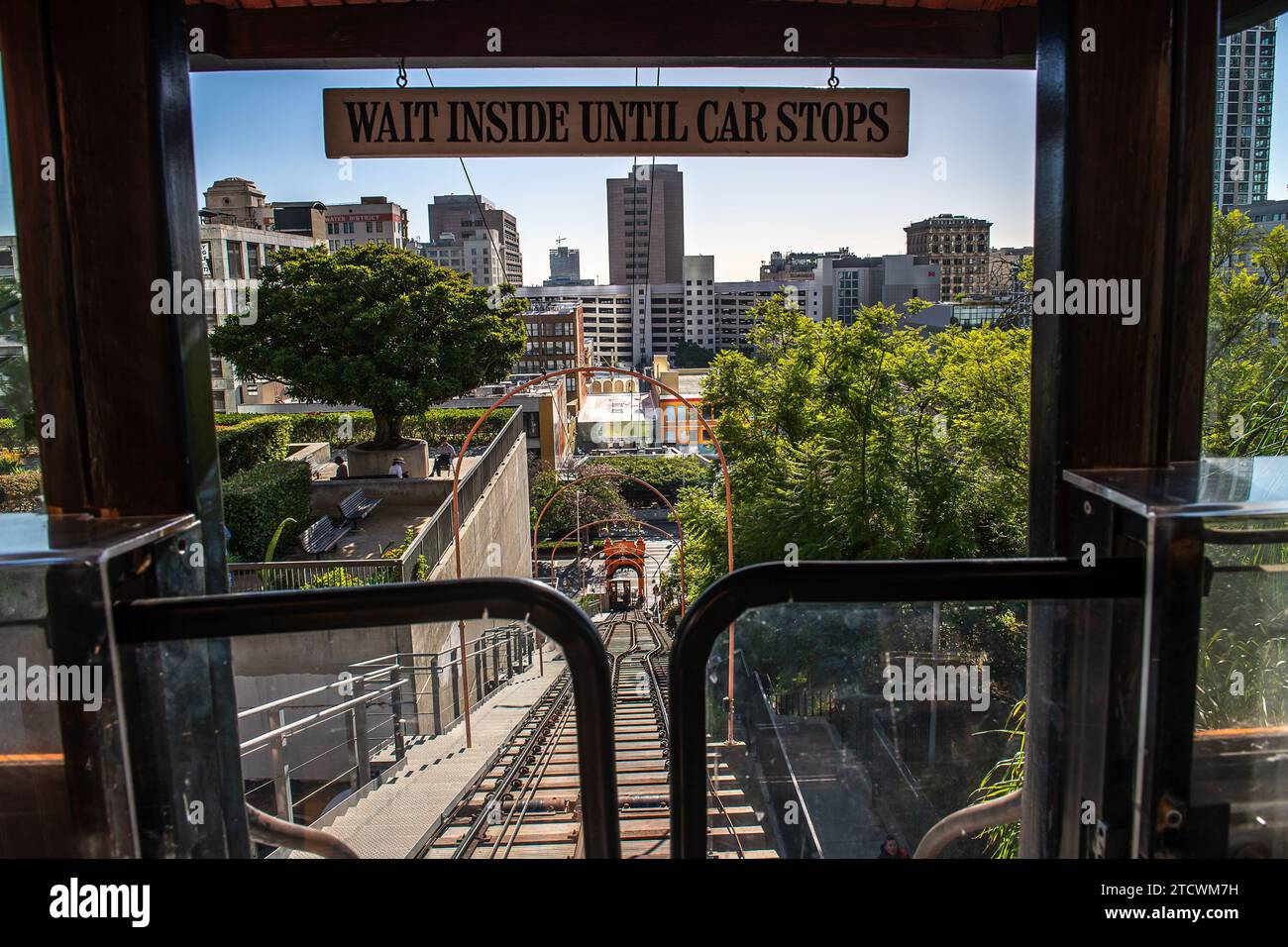 The Angels Flight Steps Stock Photo - Alamy