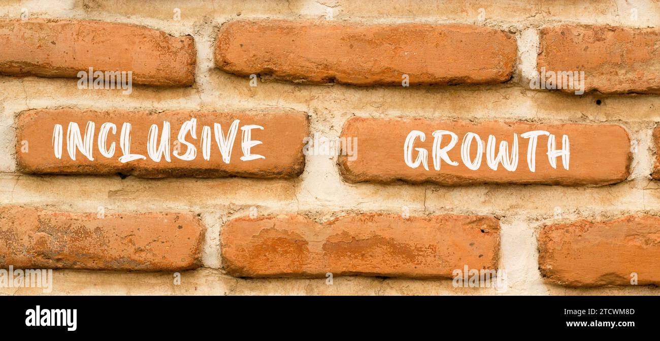 Inclusive growth symbol. Concept words Inclusive growth on beautiful ...