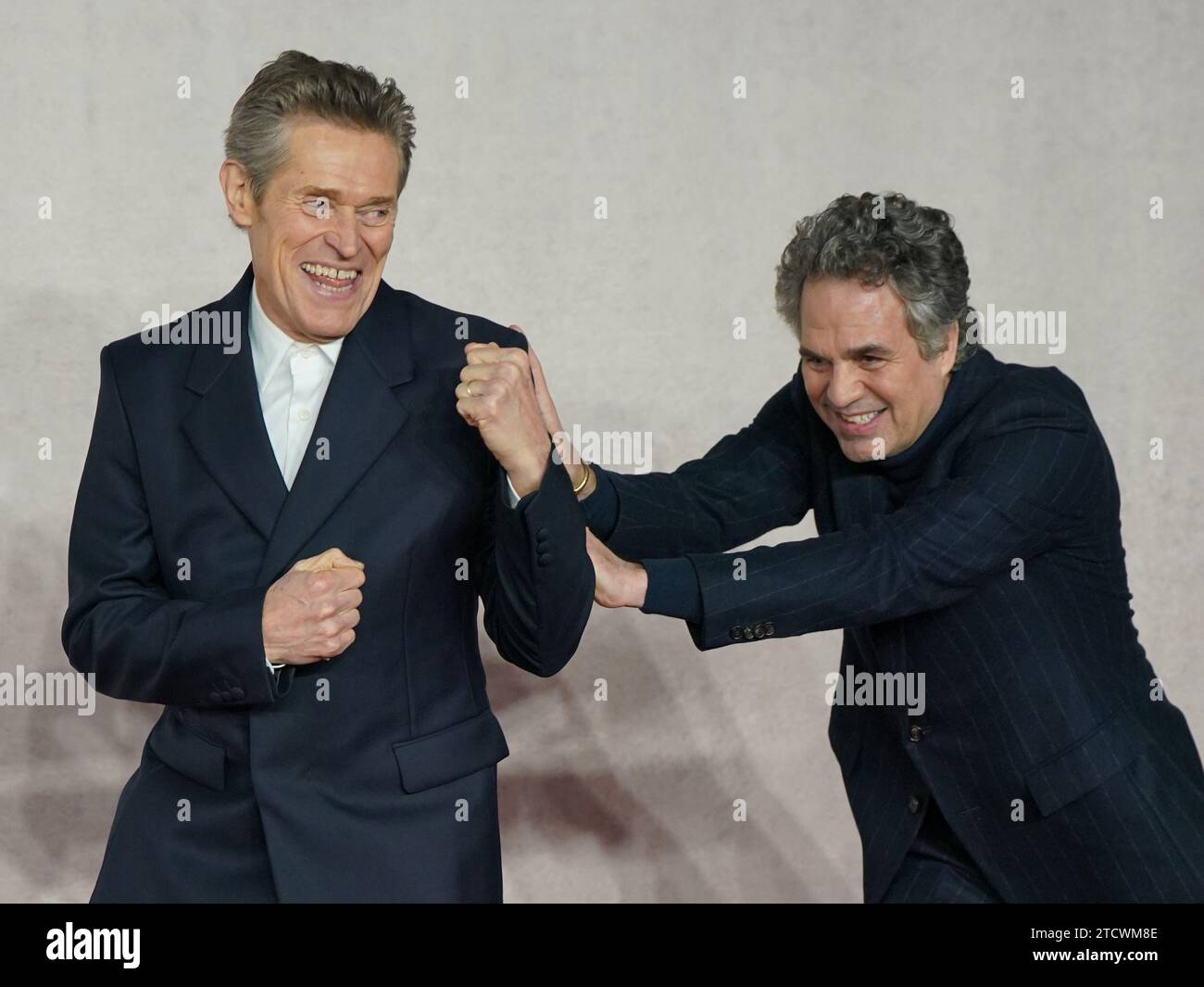Willem Dafoe (left) and Mark Ruffalo attend the UK gala screening of ...