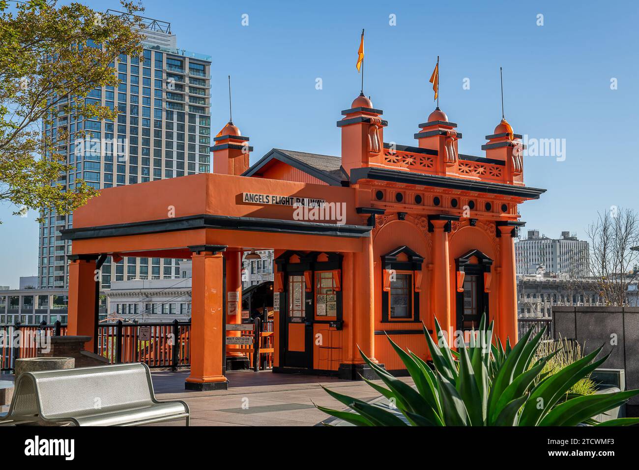 The Angels Flight Steps Stock Photo - Alamy