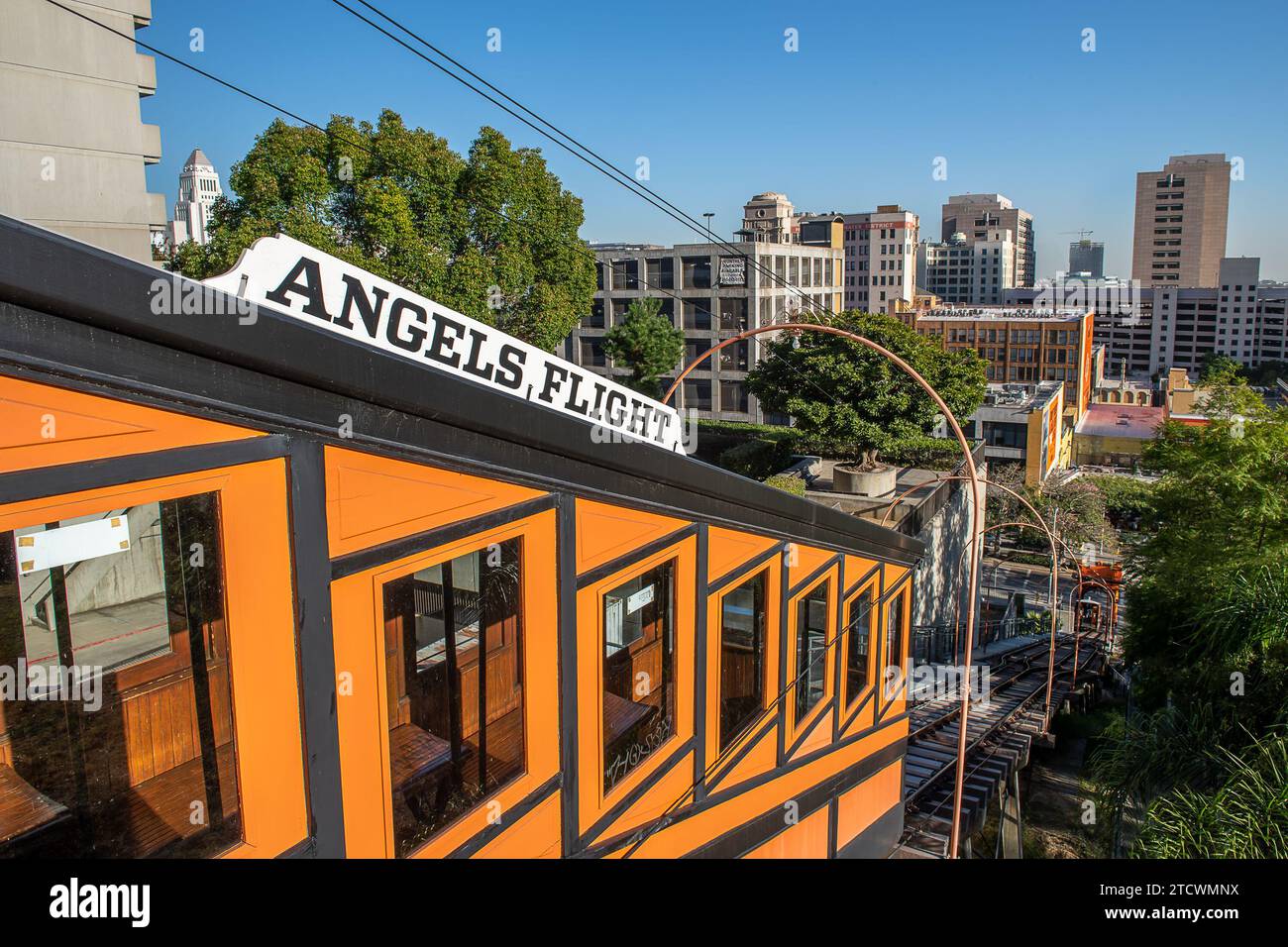 The Angels Flight Steps Stock Photo - Alamy
