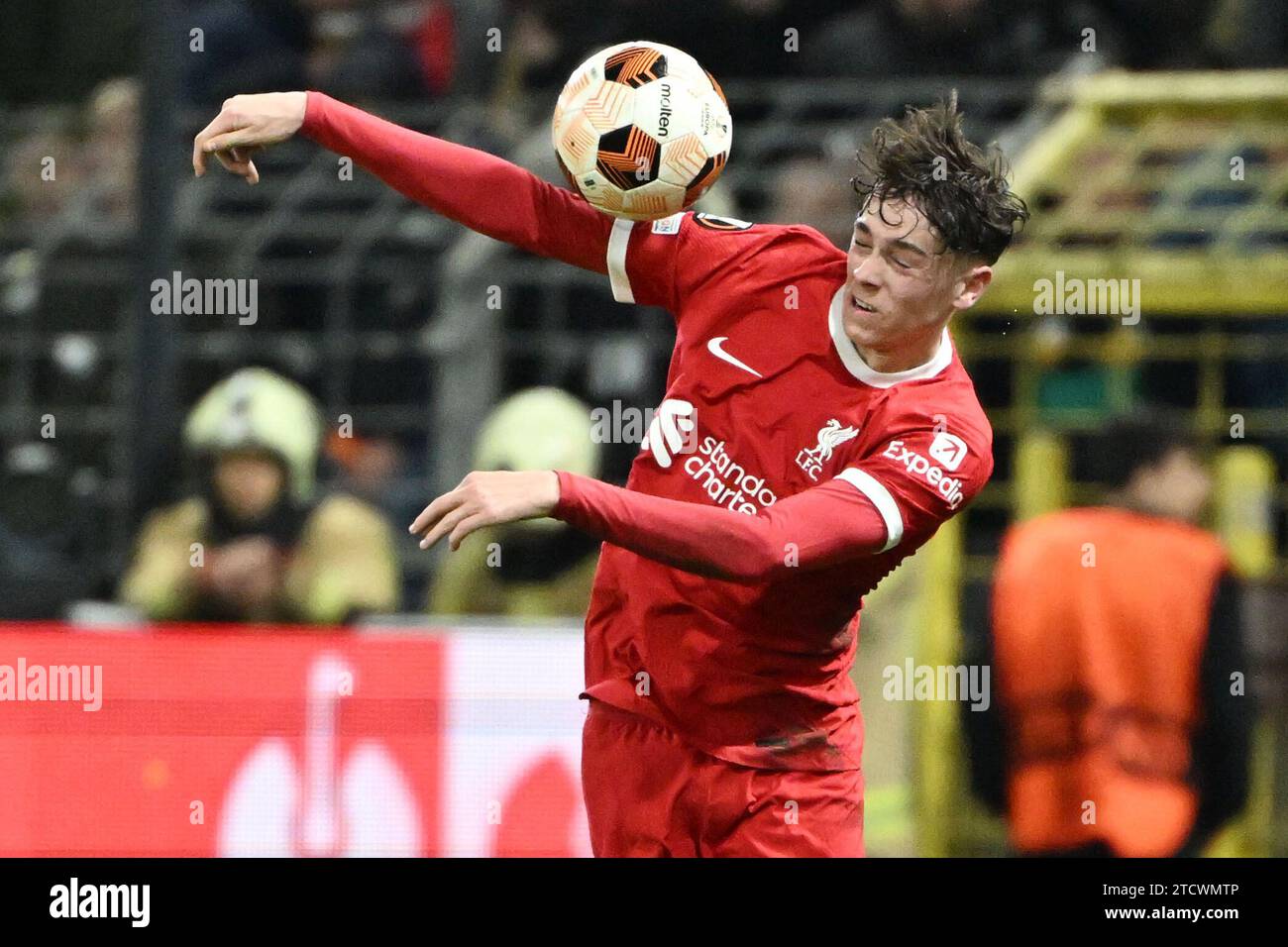 Brussels, Belgium . 14th Dec, 2023. Luke Chambers of Liverpool pictured ...