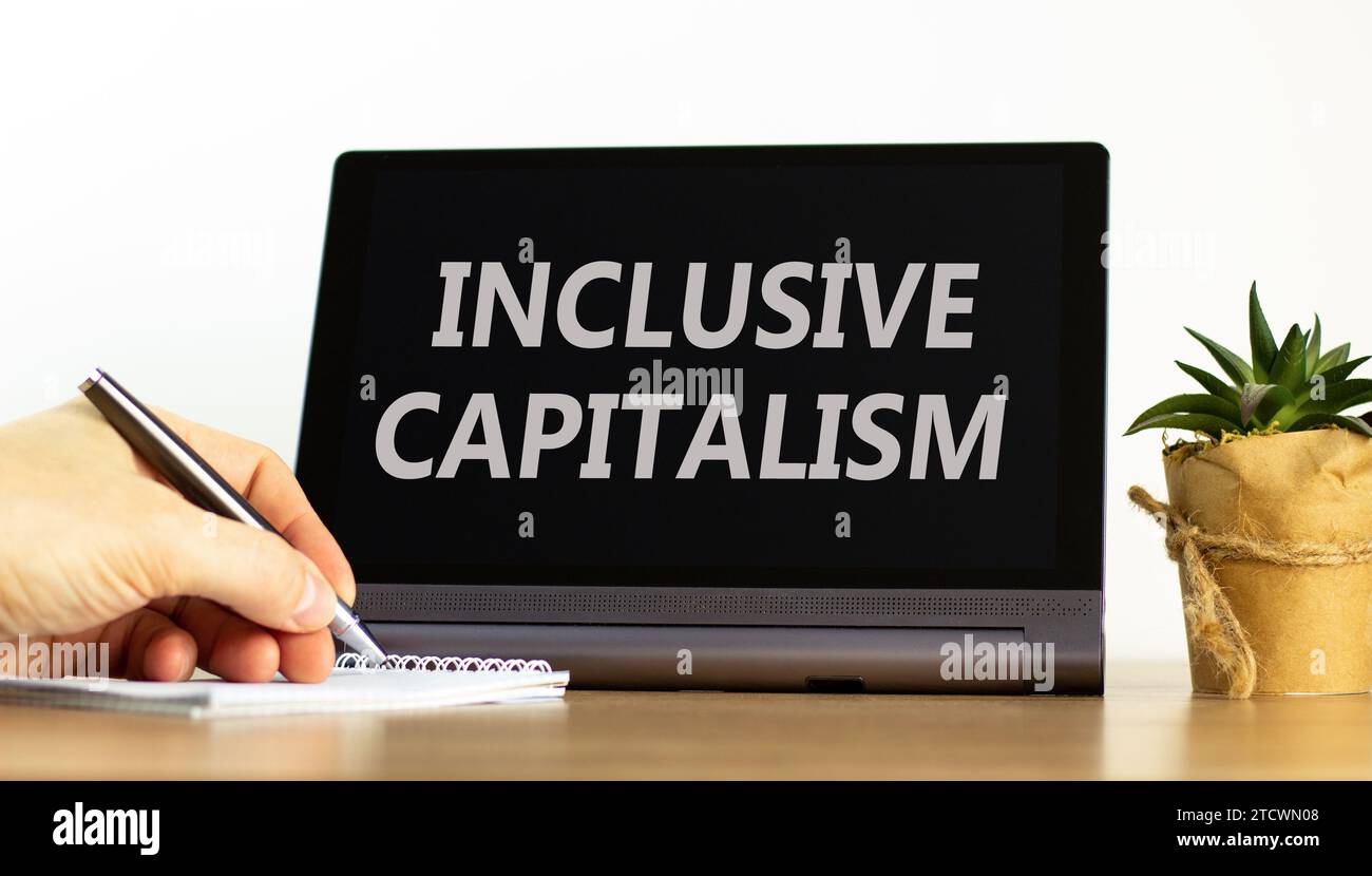 Inclusive capitalism symbol. Concept words Inclusive capitalism on ...