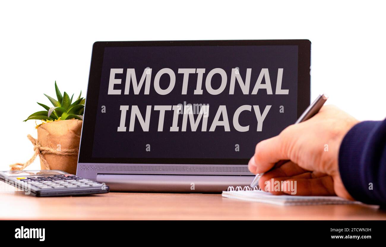 Emotional intimacy symbol. Concept words Emotional intimacy on ...