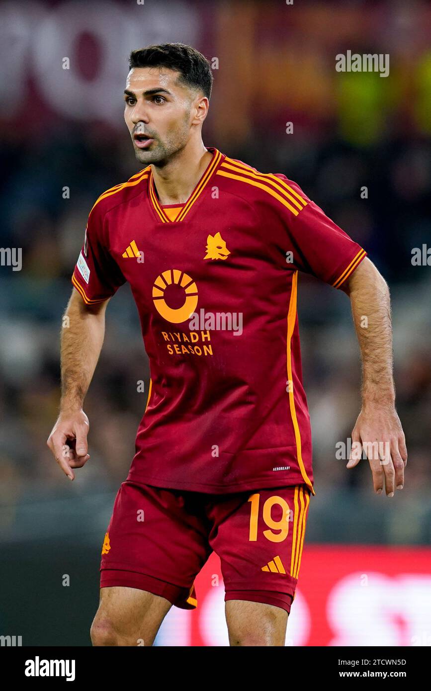 Rome, Italy. 14th Dec, 2023. Zeki Celik of AS Roma looks on during the ...