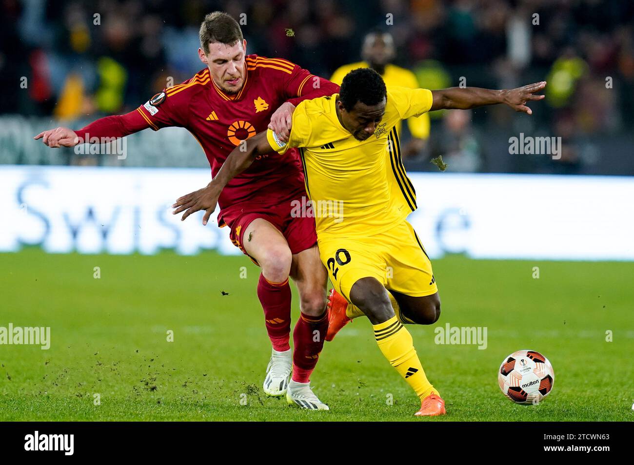 Rome, Italy. 14th Dec, 2023. Armel Zohouri of Sheriff and Andrea ...