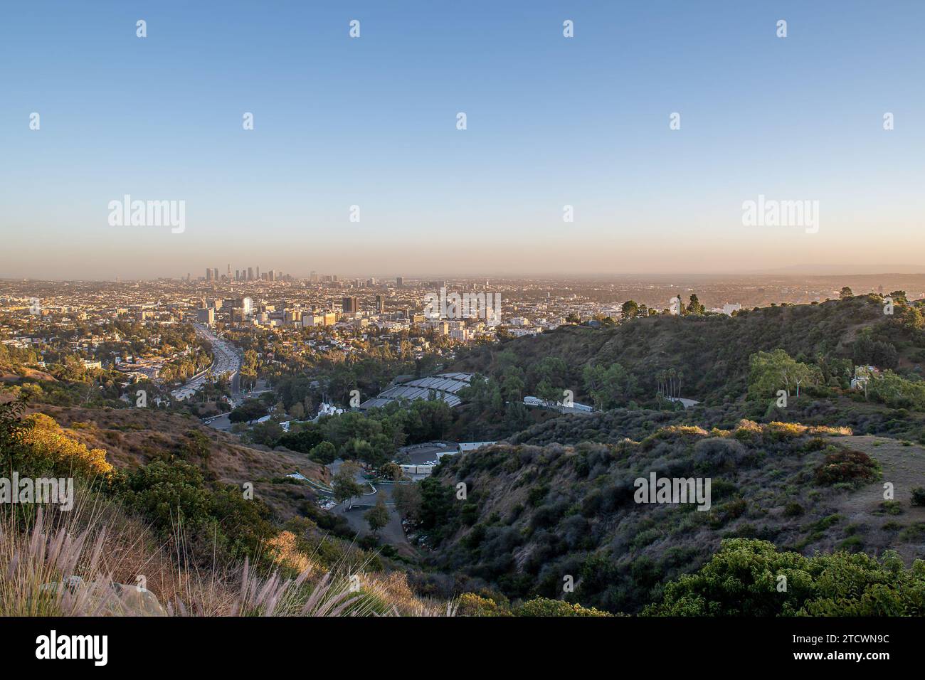 Los Angeles from the Hollywood Bowl Overlook Stock Photo - Alamy