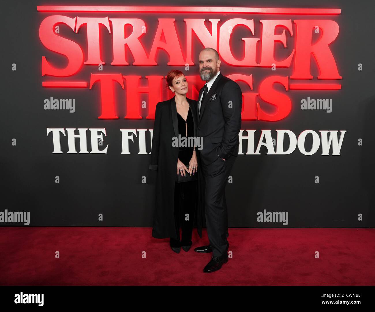 David Harbour and Lily Allen attend the opening night gala of Stranger ...