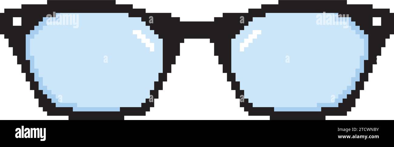 Pixelated colored eyeglasses icon Vector Stock Vector Image & Art - Alamy