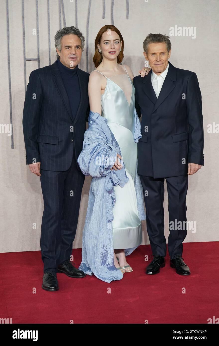 Mark Ruffalo, Emma Stone, and Willem Dafoe, attend the UK gala ...