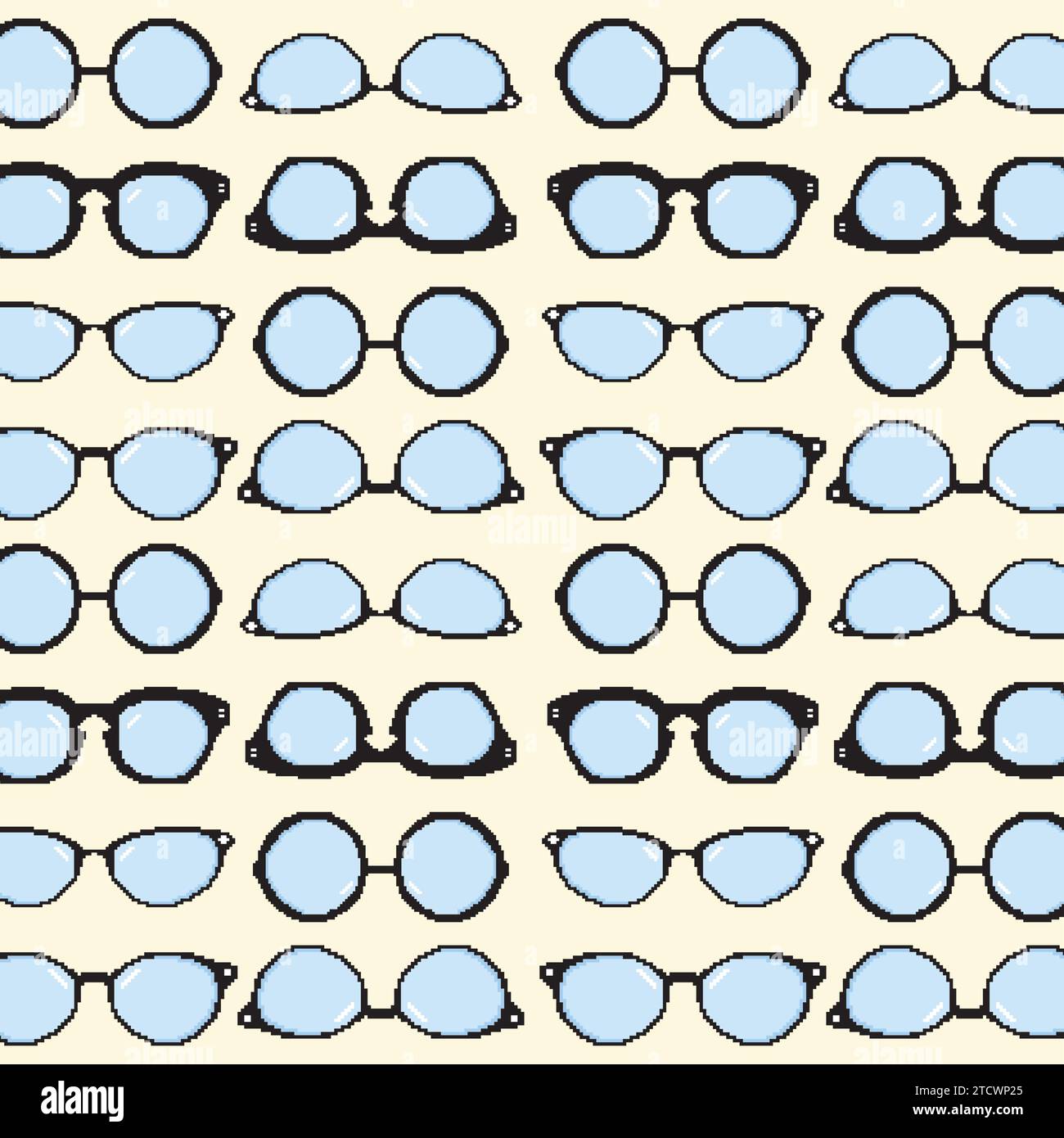 Pixelated eyeglasses pattern background Vector Stock Vector Image & Art ...