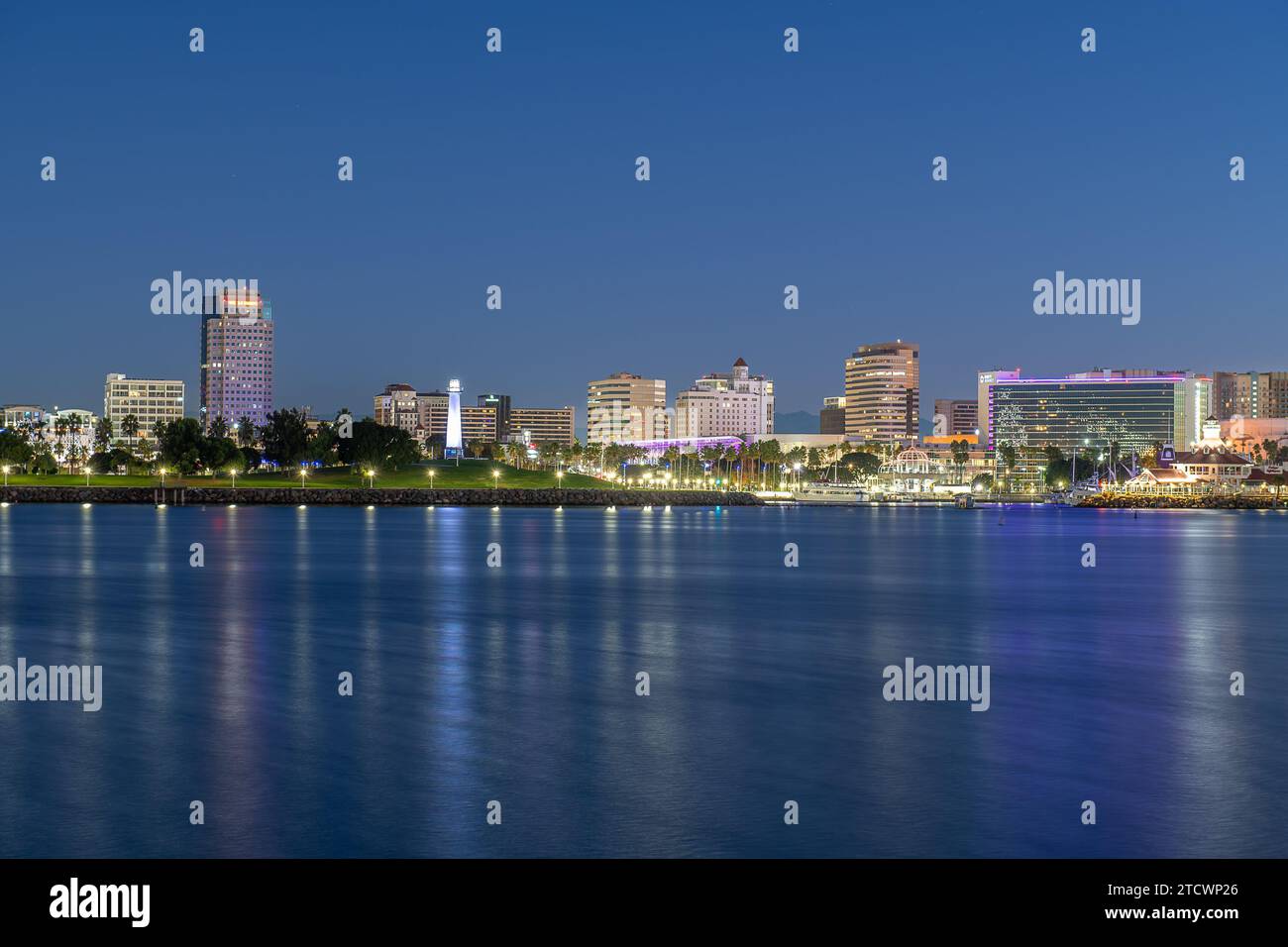 Sunrise over Long Beach Stock Photo - Alamy