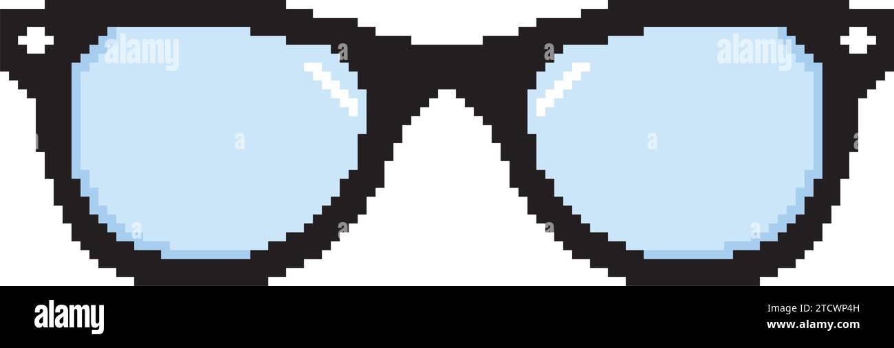 Pixelated colored eyeglasses icon Vector Stock Vector Image & Art - Alamy